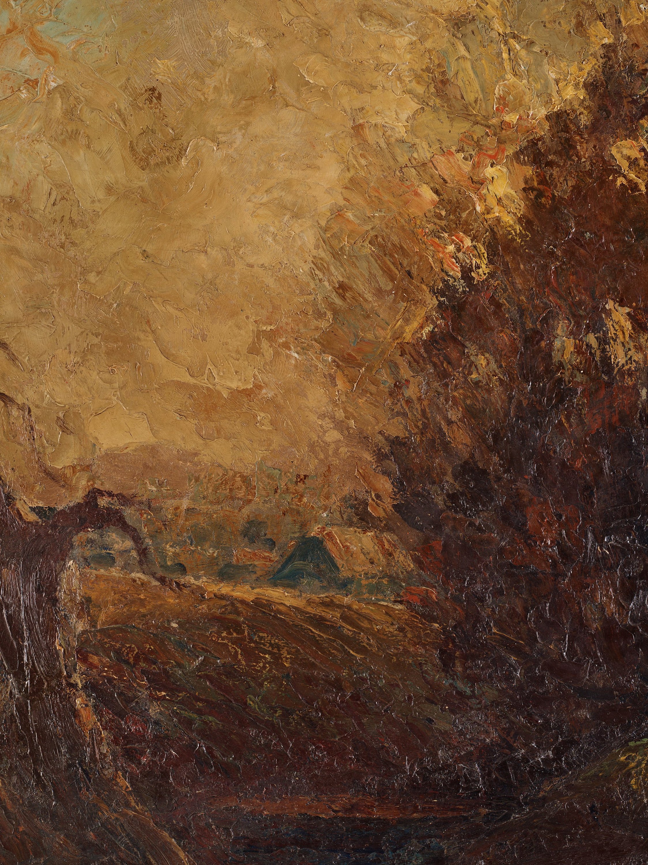 Ernst Josephson, Sunrise, Gargilesse, France. - Bukowskis