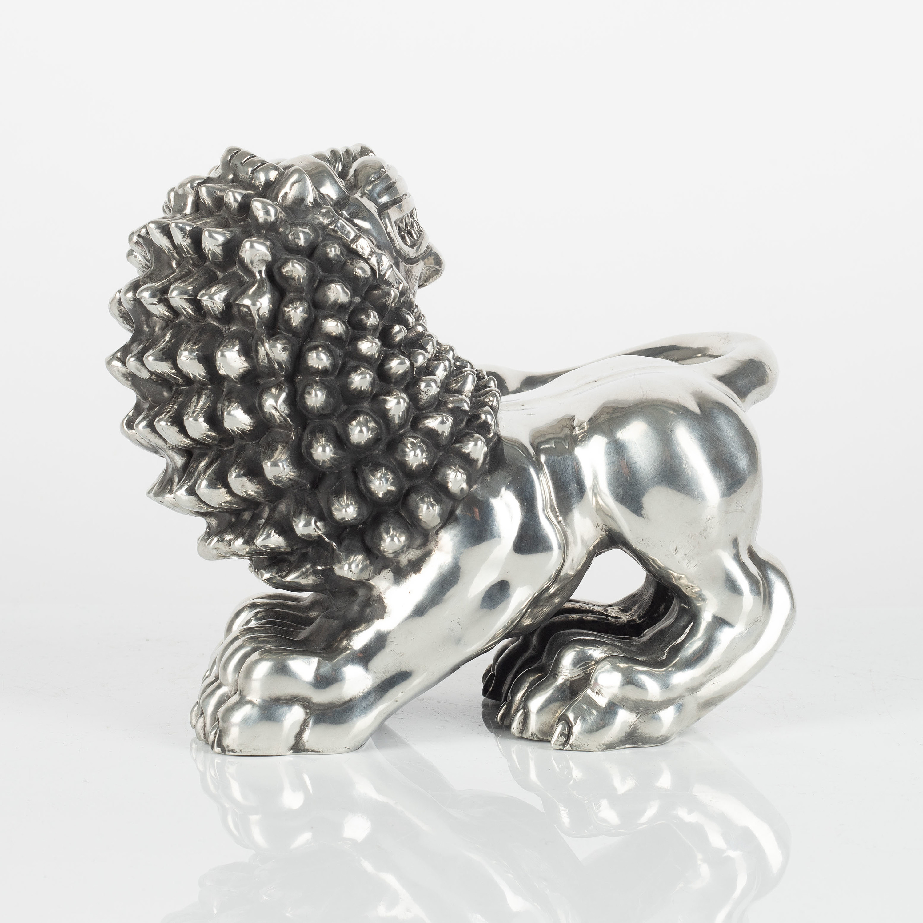 Anna Petrus, skulptur, lejon, tenn, Firma Svenskt Tenn, Stockholm, 2016 ...