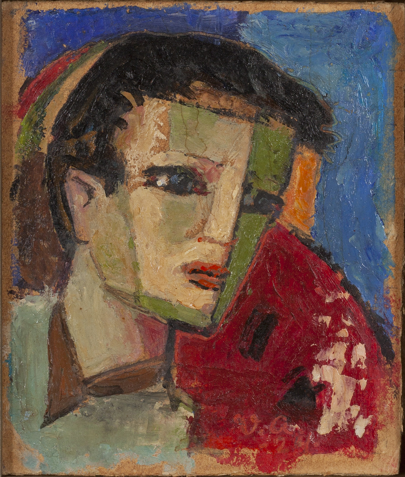 Wäinö Aaltonen, kubistiskt porträtt. - Bukowskis