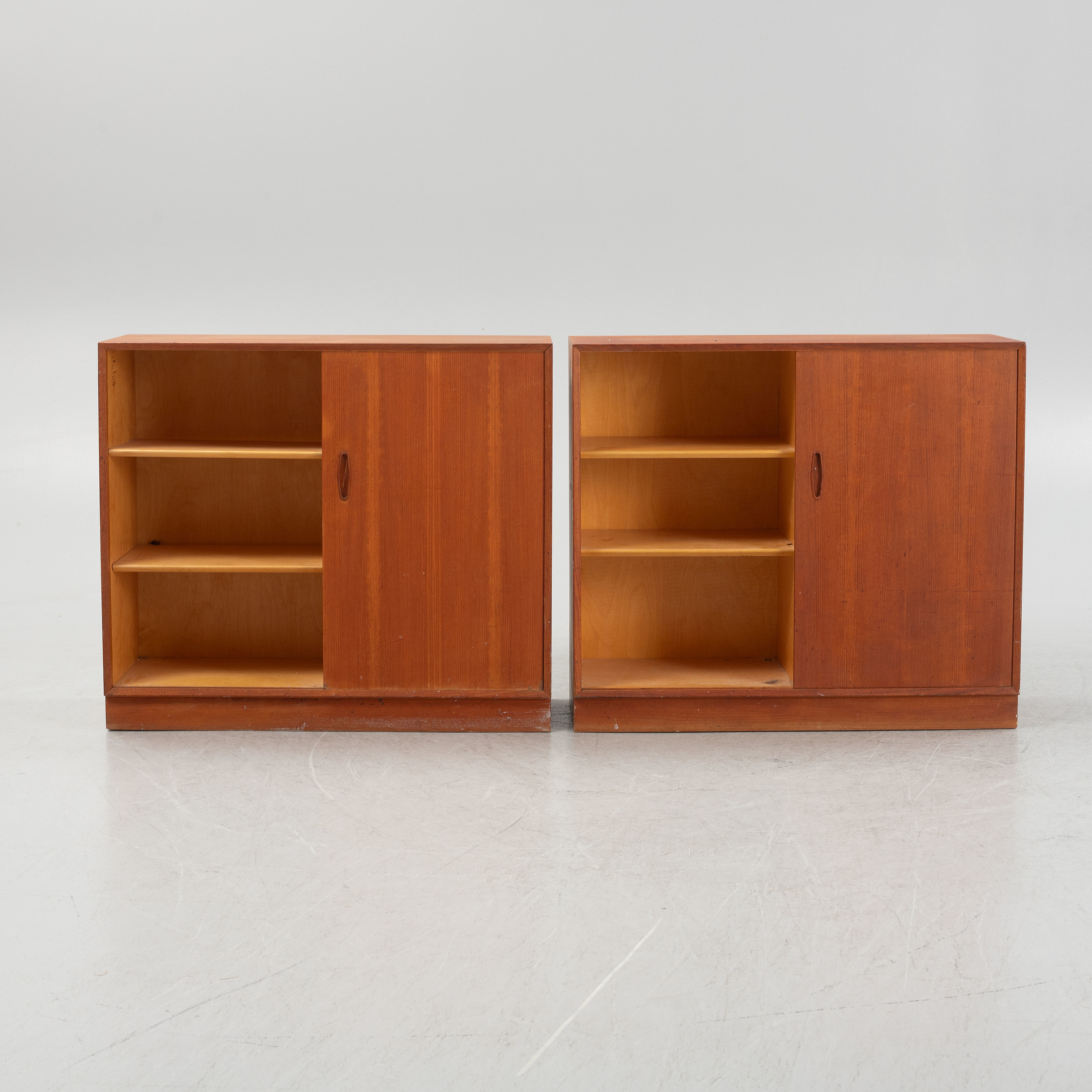 A pair of teak-veneered sideboards, Ferdinand Lundqvist, Göteborg ...