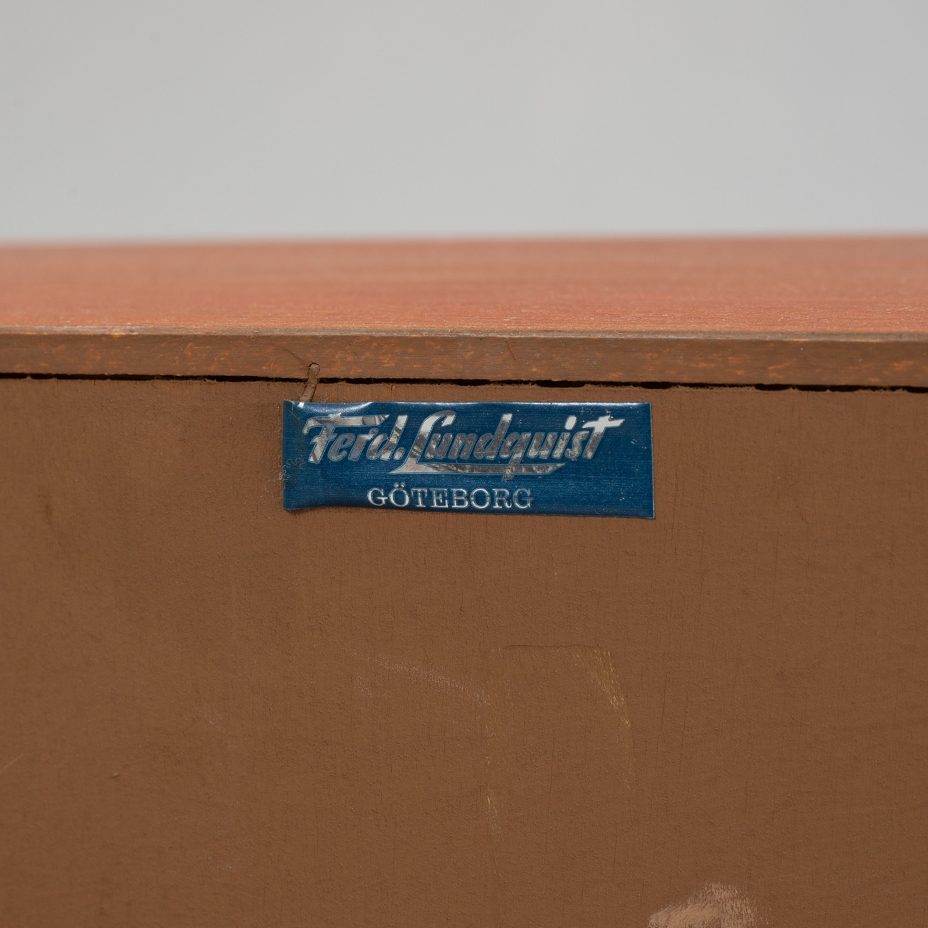 A pair of teak-veneered sideboards, Ferdinand Lundqvist, Göteborg ...