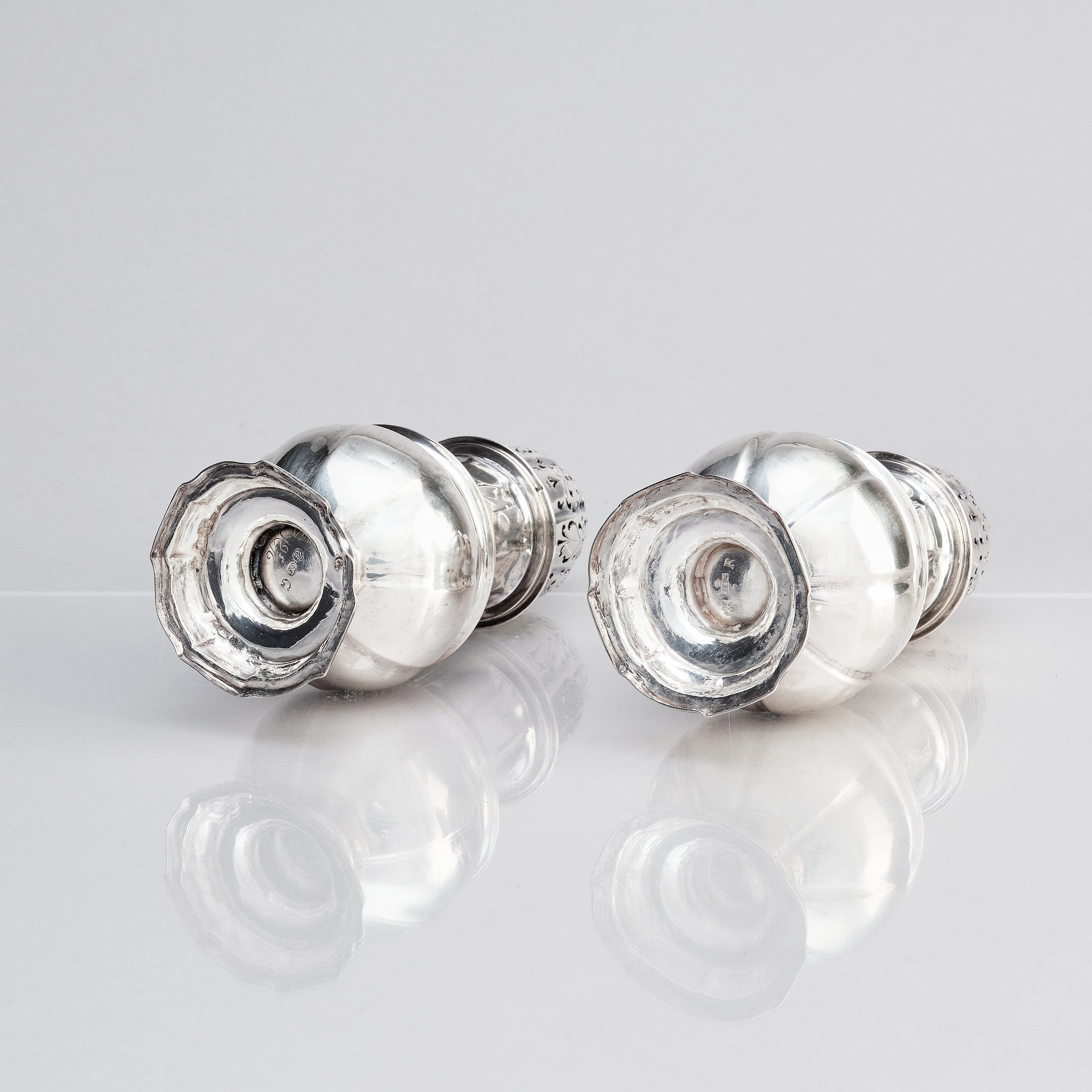 Conrad Gadd och Johan Bergengren, sockerruskor, ett par, silver ...