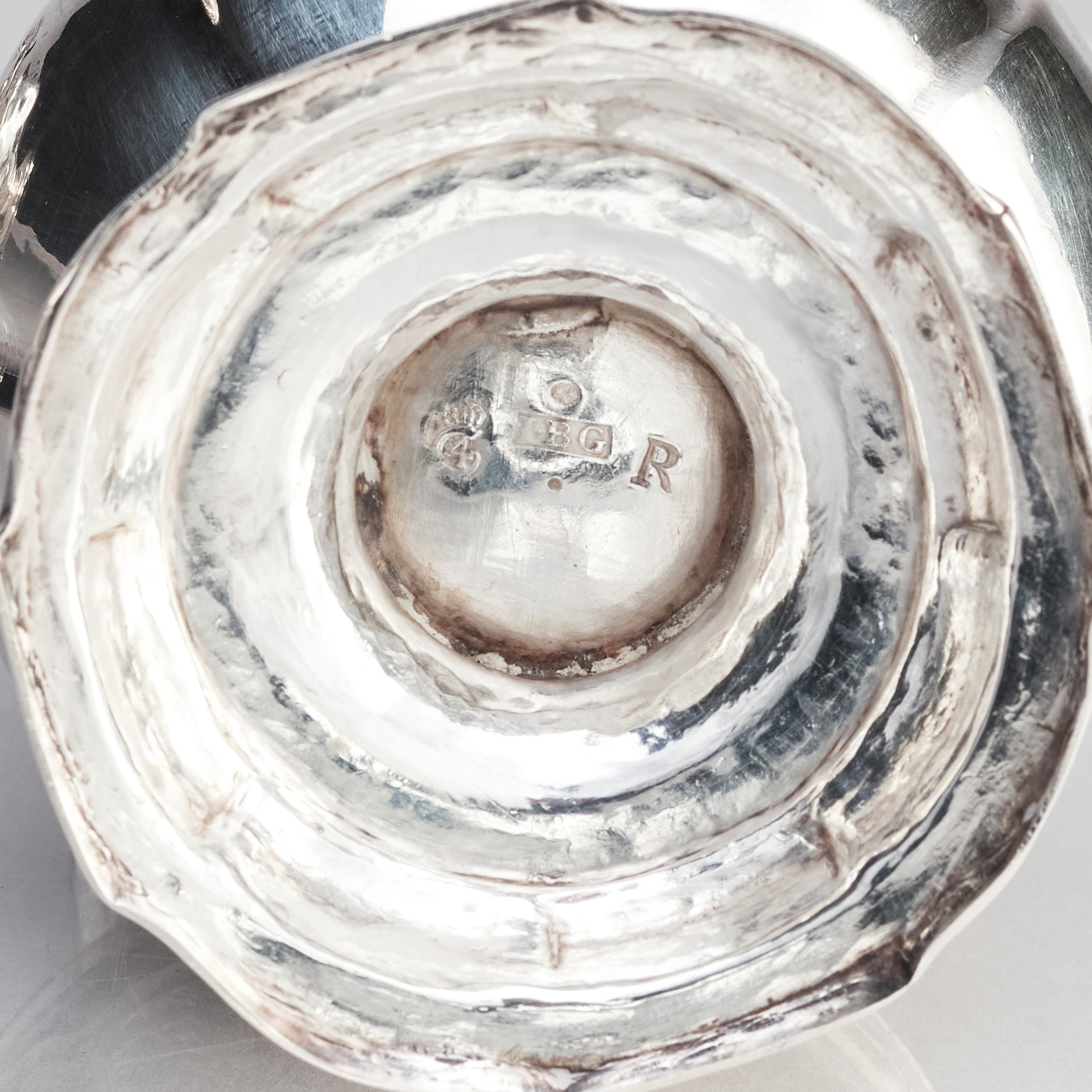 A pair of Swedish silver sugar shakers, mark of Conrad Gadd ...