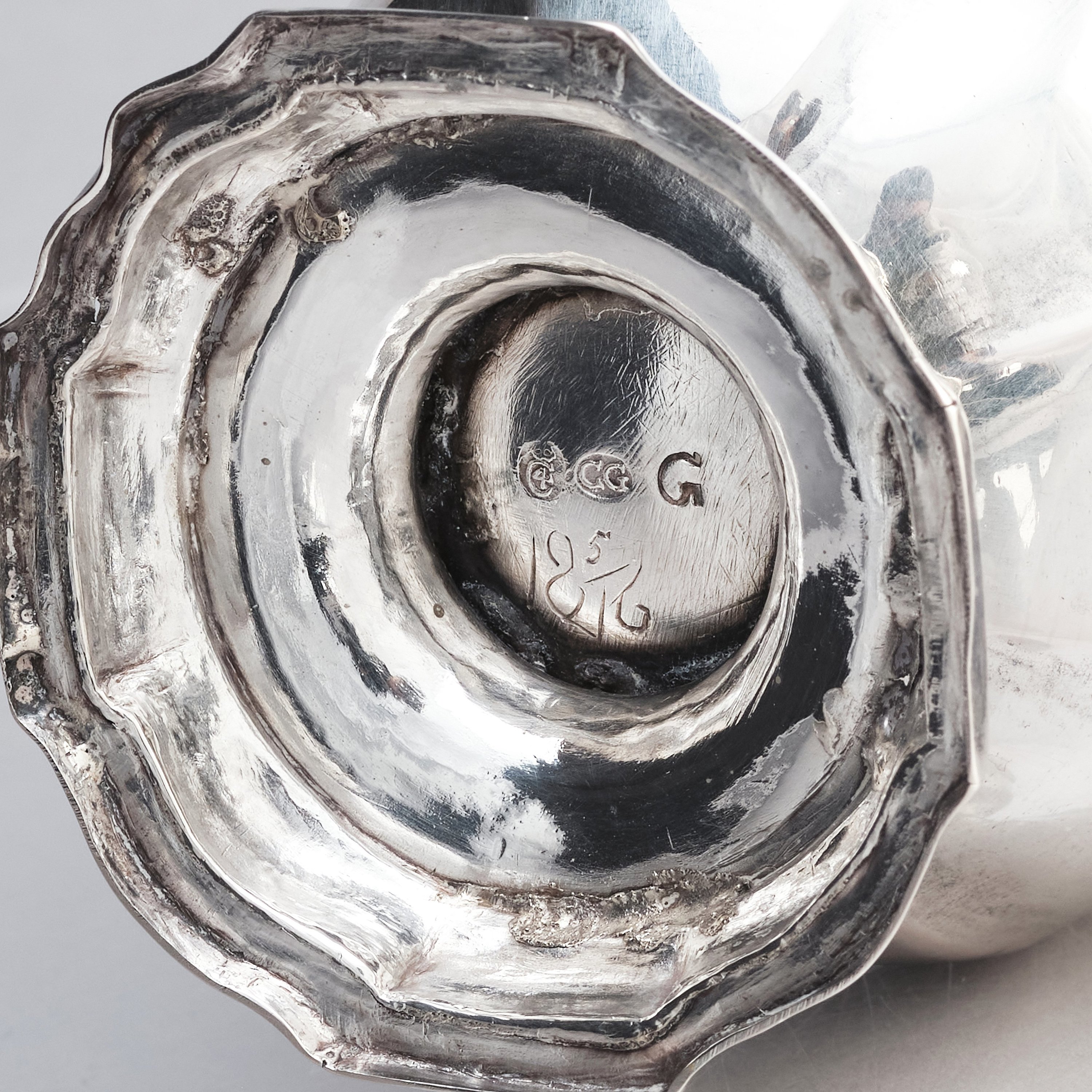 A pair of Swedish silver sugar shakers, mark of Conrad Gadd ...