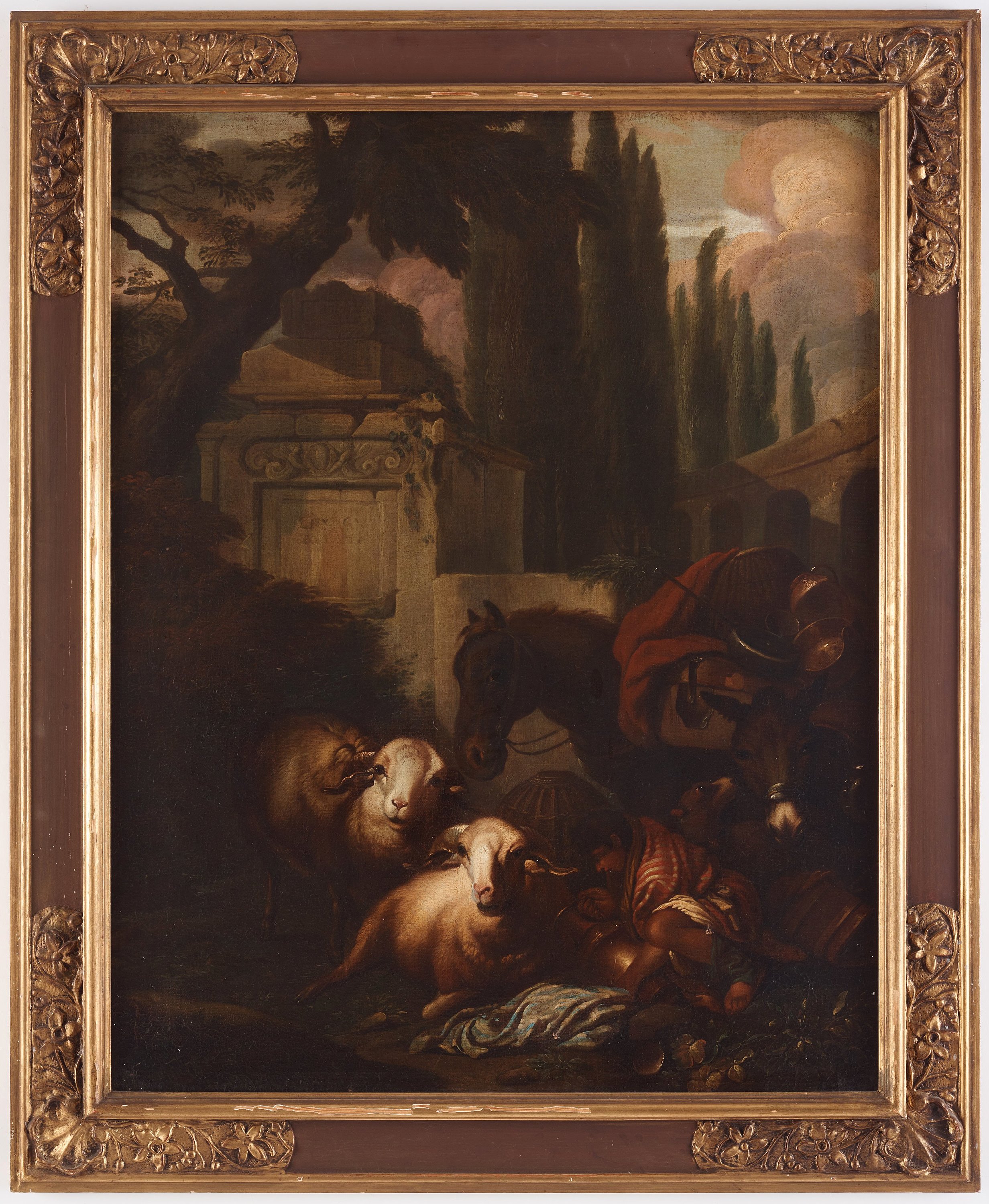 Philipp Peter Roos (Rosa di Tivoli) Hans efterföljd, Arkaiskt landskap ...