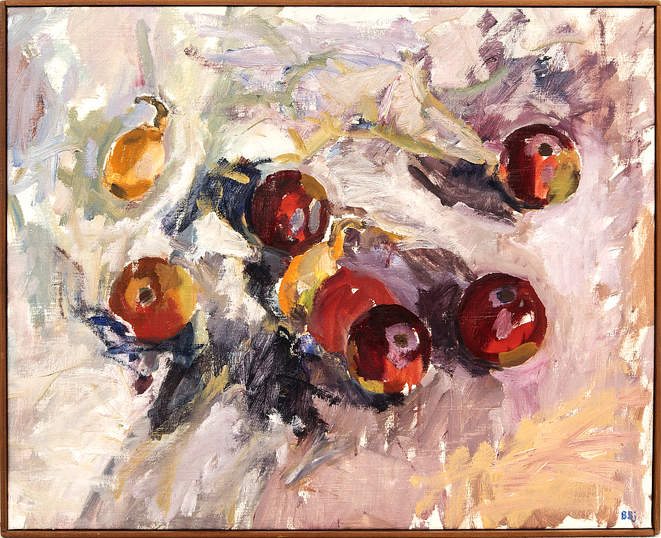 Bente Bjerregaard, olja på duk signerad och daterad 83. - Bukowskis