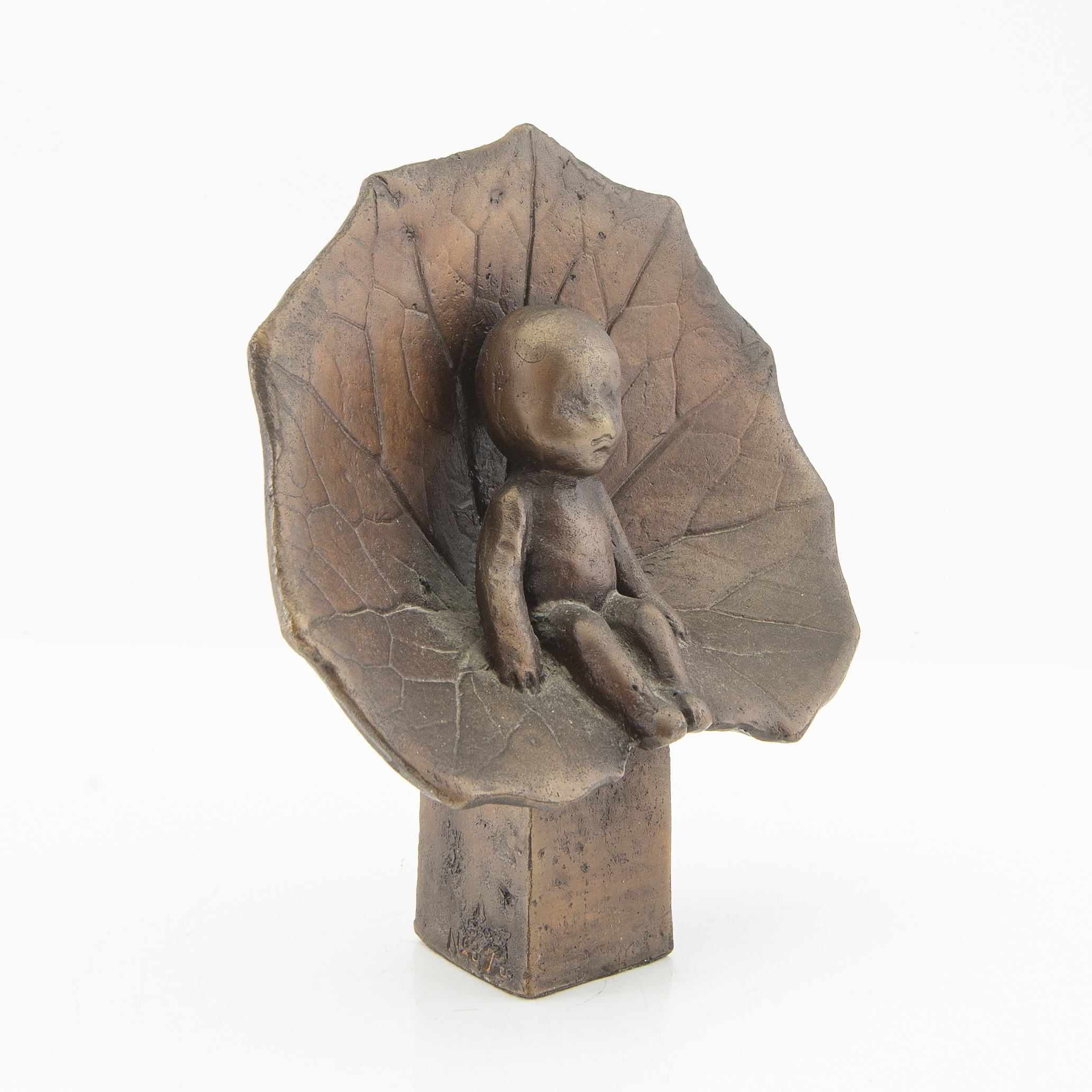 Lisa Larson, bronze sculpture, Scandia Present, circa 1978, numbered 73 ...