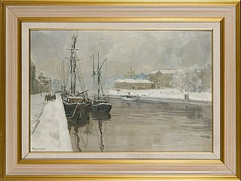 Paavo Sainio, Landscape from Turku. - Bukowskis