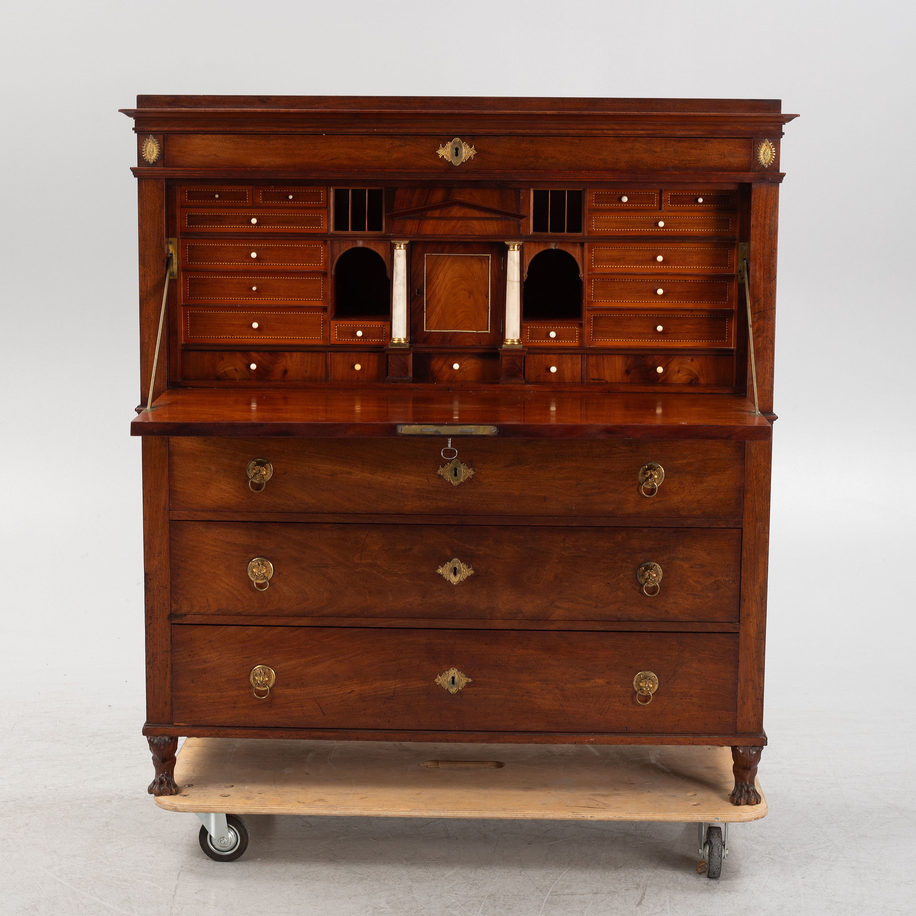 Sekretär, av Anders Lindgren (mästare i Stockholm 1811-1829), Empire ...