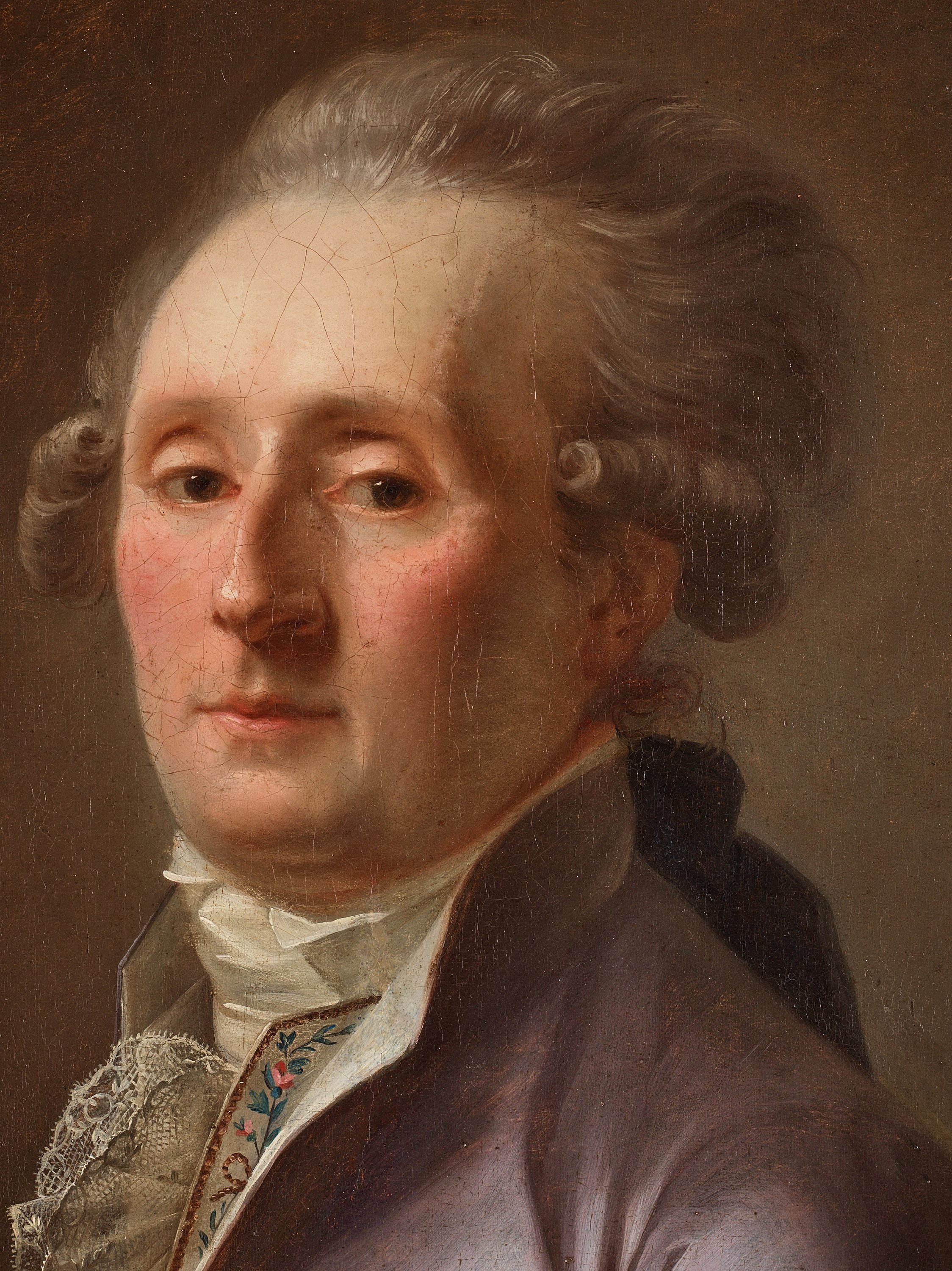 French artist, circle of Alexander Roslin, 1770's, Portrait of a couple. - Bukowskis