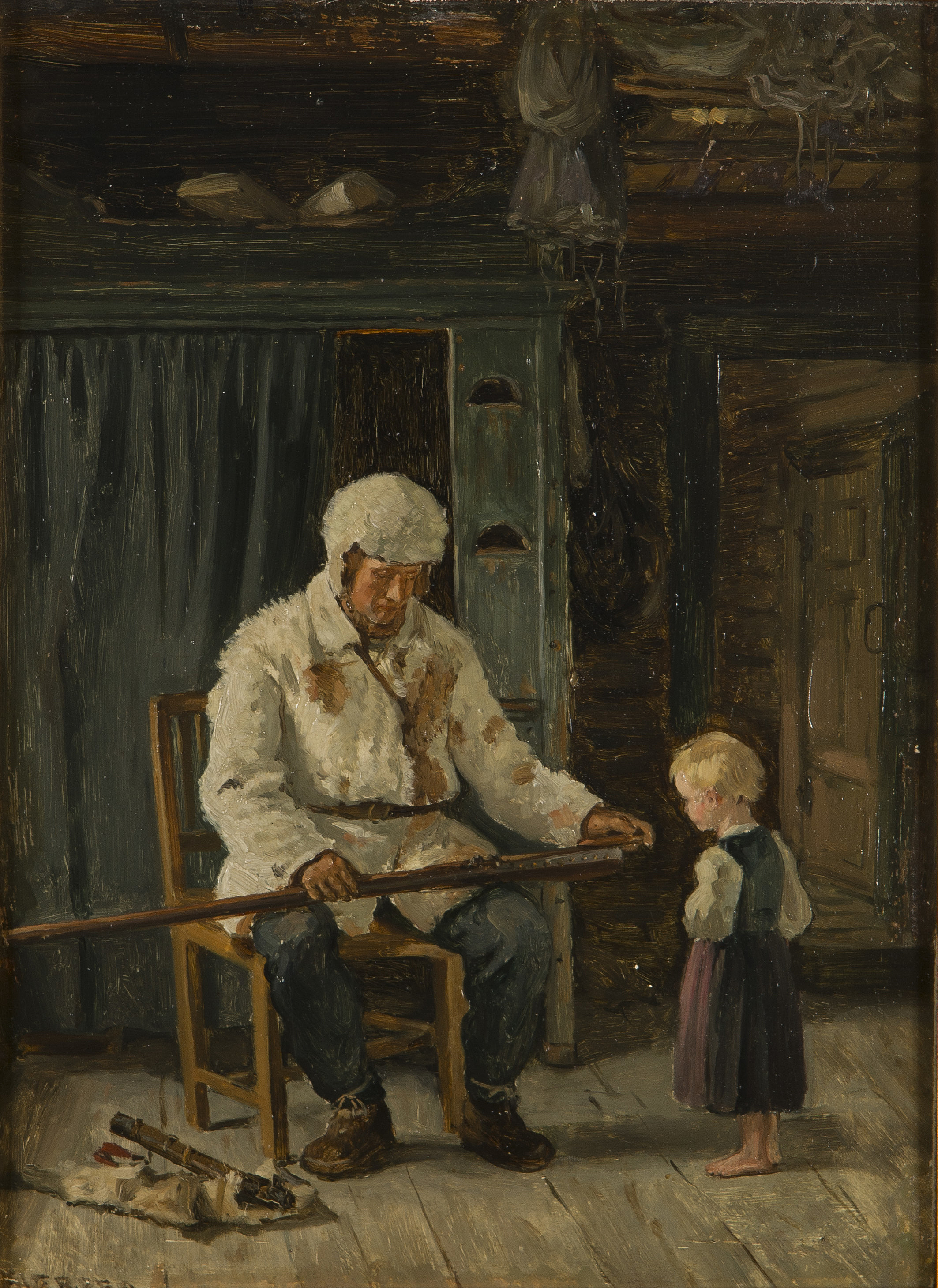 Adolf von Becker, The Seal Hunter with His Daughter. - Bukowskis