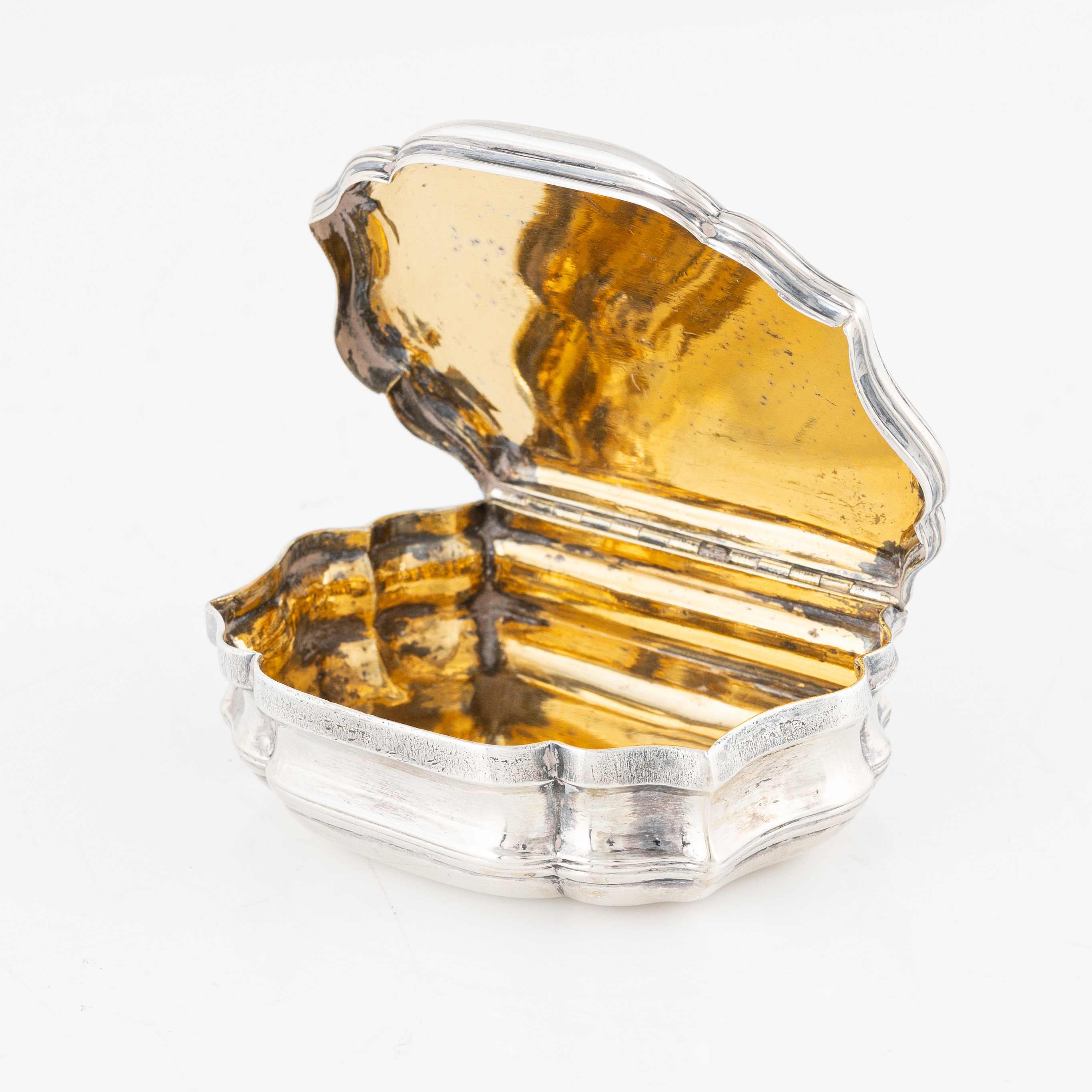 A Parcel-Gilt Silver Rococo Box, 18th Century. - Bukowskis