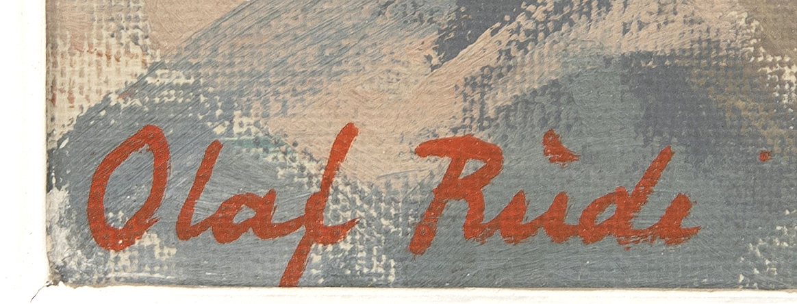 Olaf Rude, oil on canvas signed. - Bukowskis