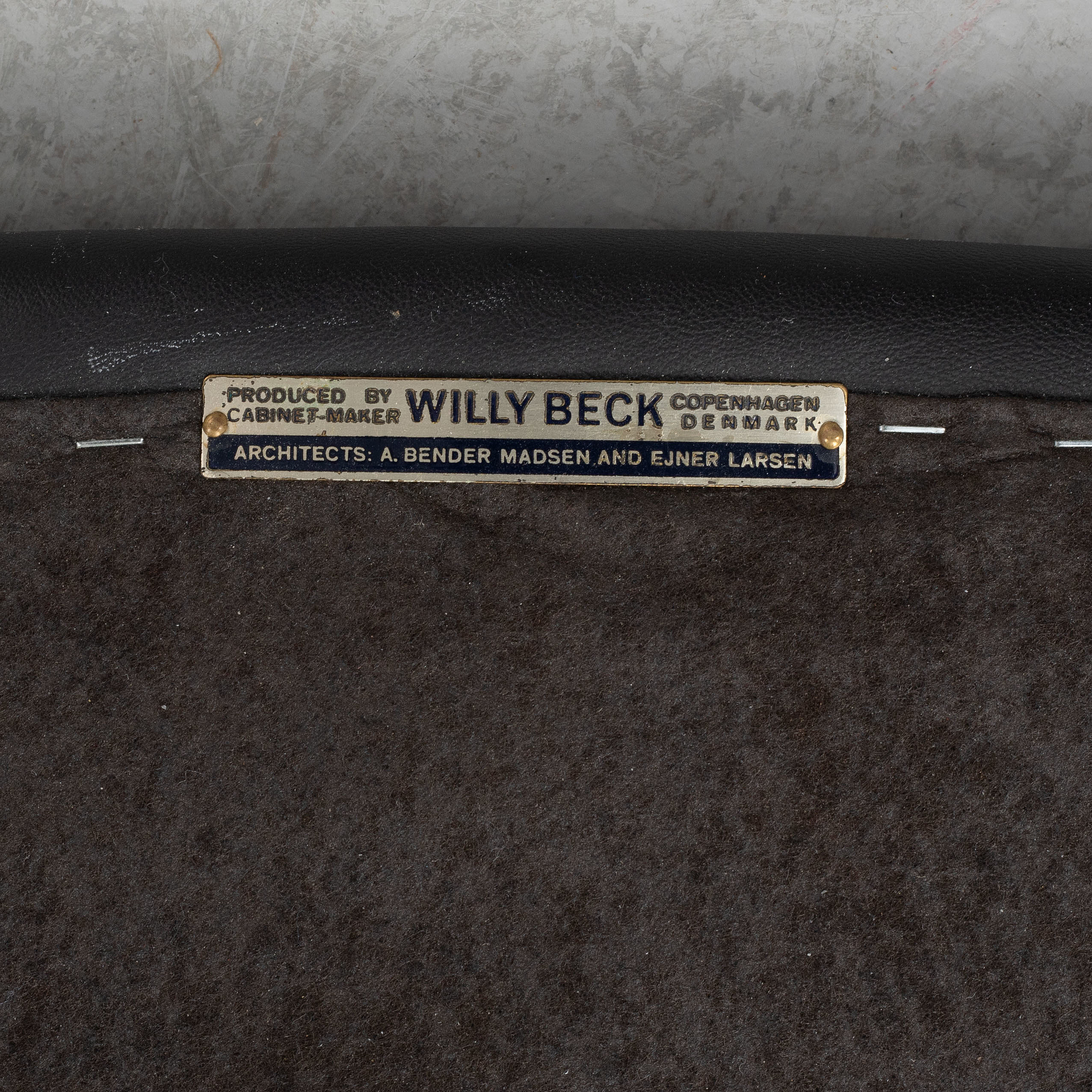 Bender Madsen & Ejner Larsen, a set of four chairs, Willy Beck, Denmark ...