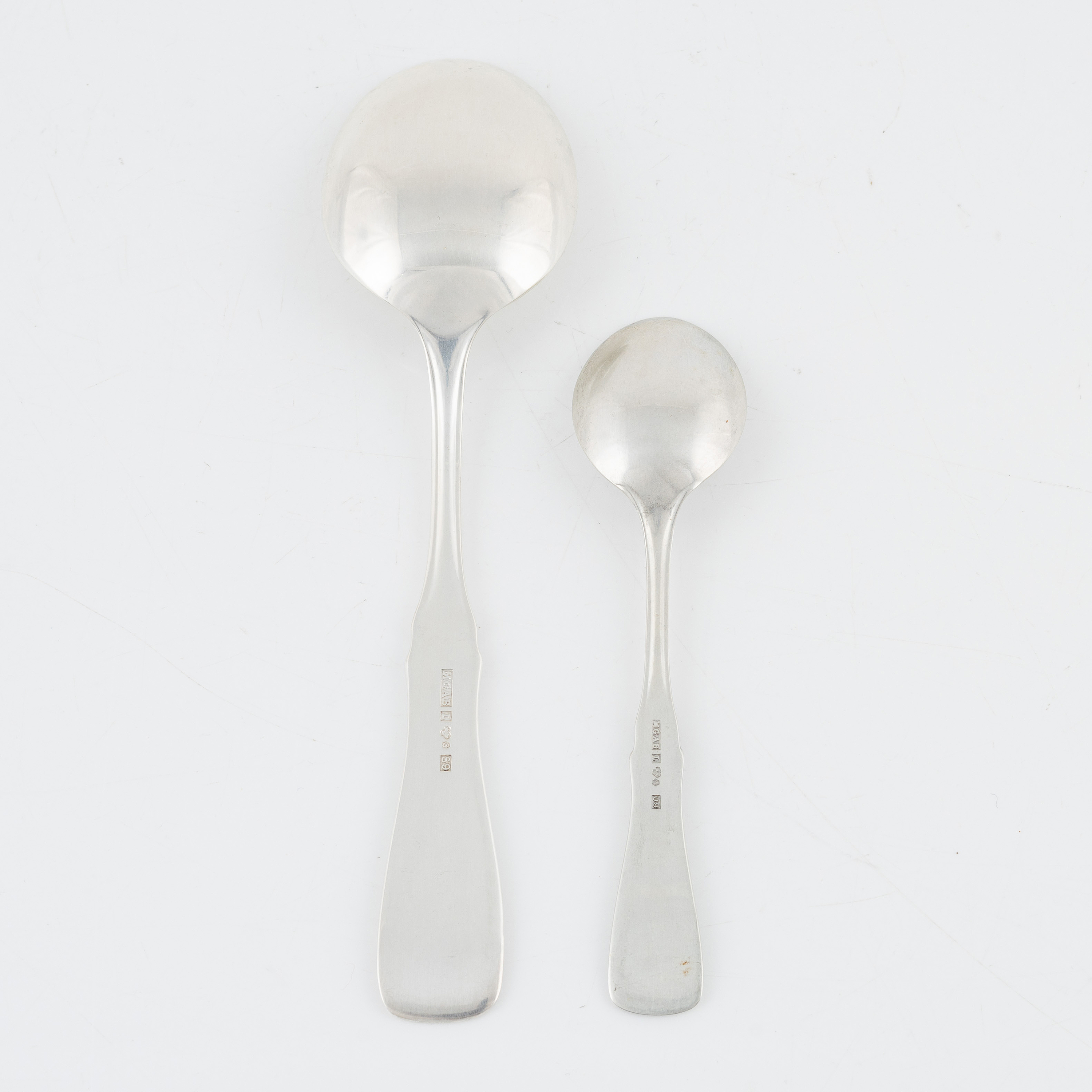 Skedar, 24 st, silver, modell Uppsala, GAB, Lidköping/Uppsala, 1962-76 ...