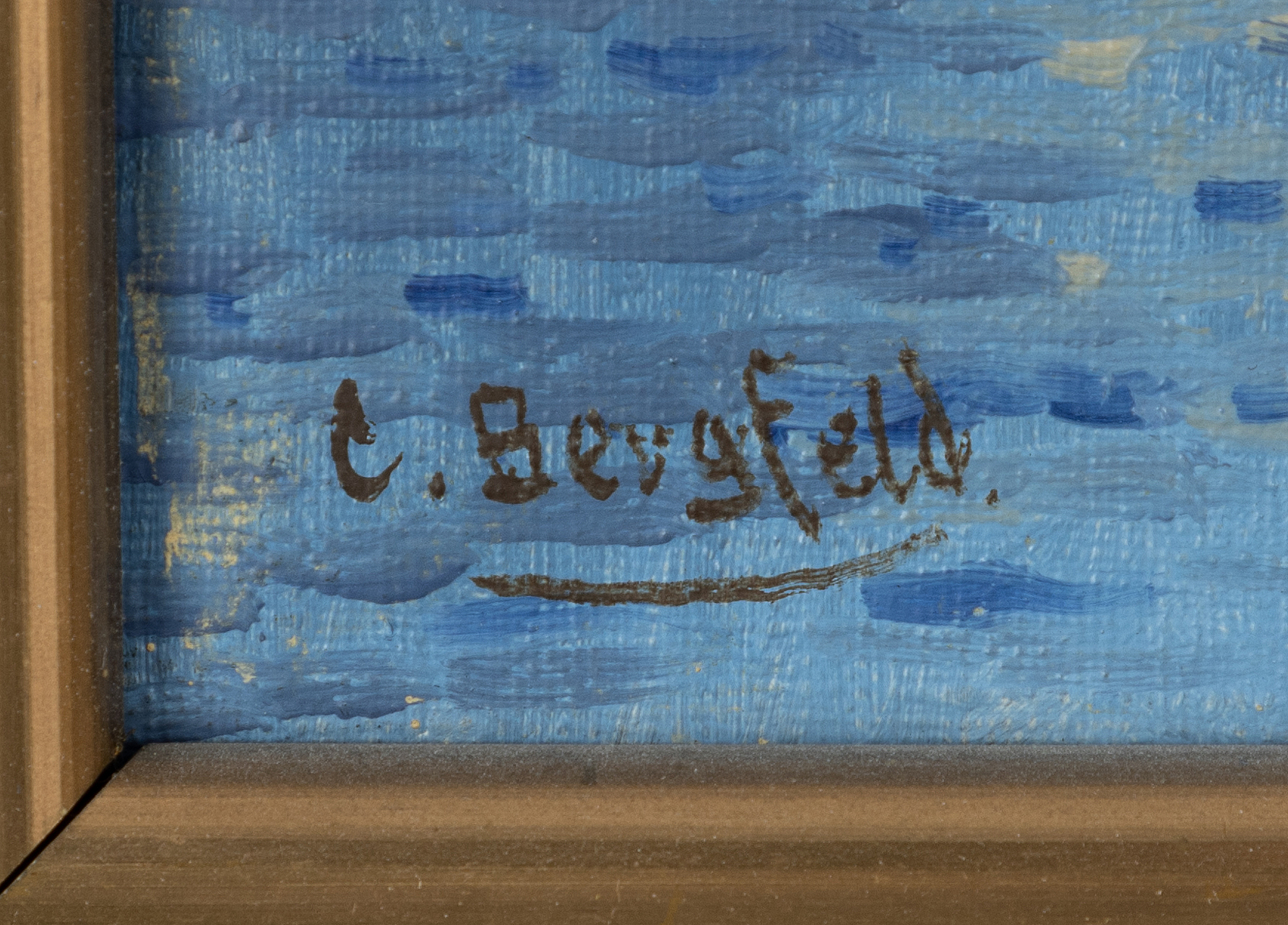 Carl Bergfeld, Fjordlandskap. - Bukowskis