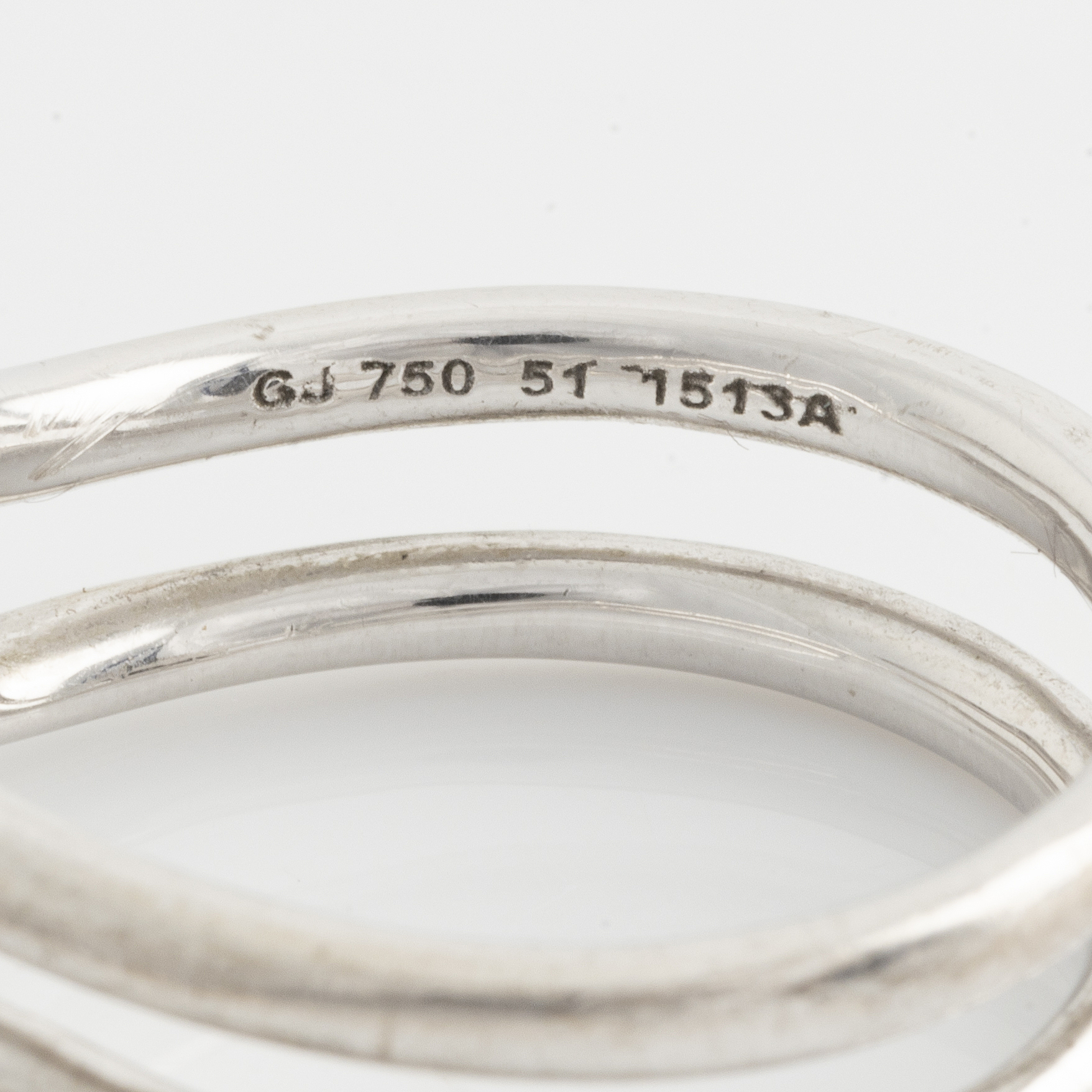 Georg Jensen, två ringar, med briljantslipade diamanter. - Bukowskis
