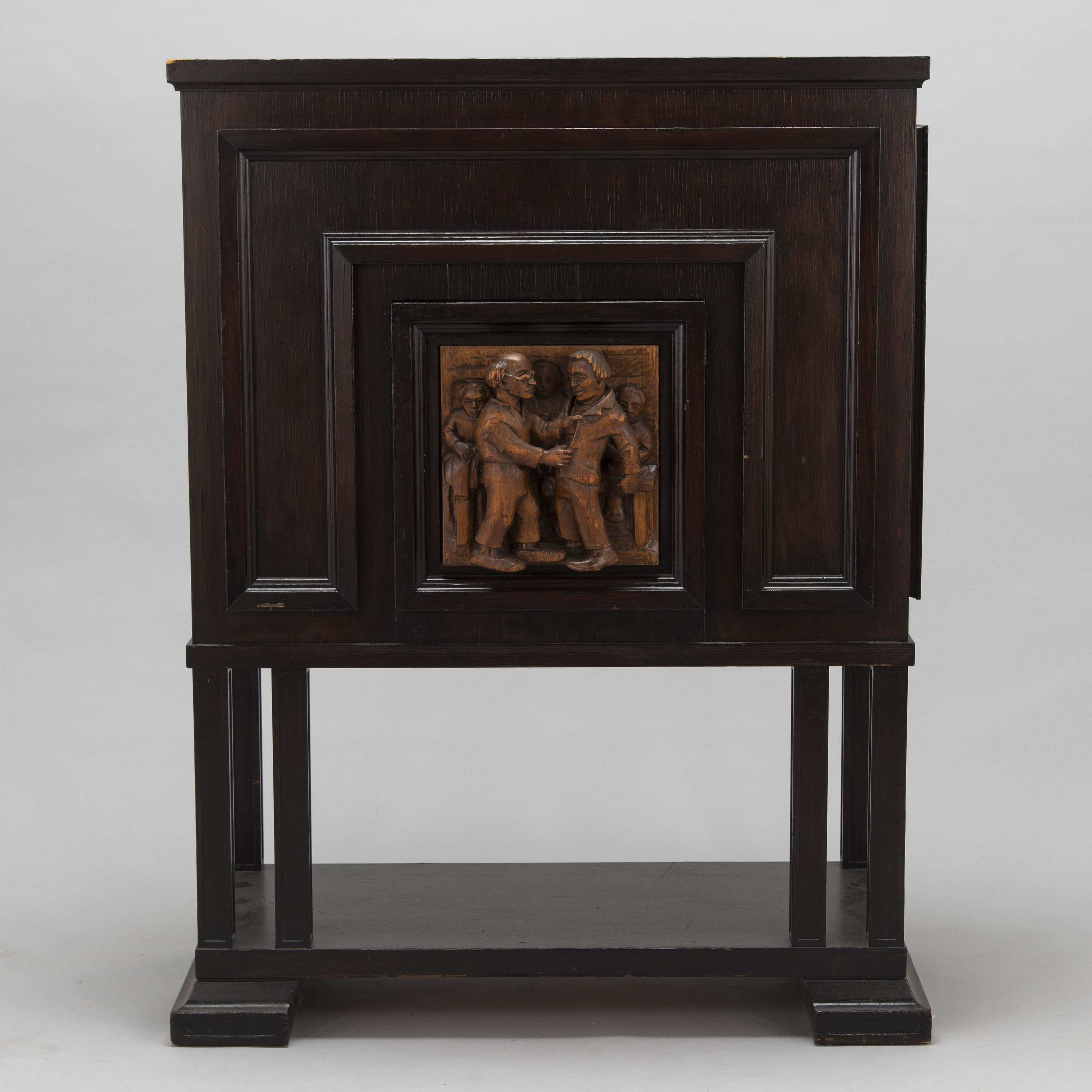 Birger Hahl och Hannes Autere, skåp och två stolar. Finland, 1930-tal ...