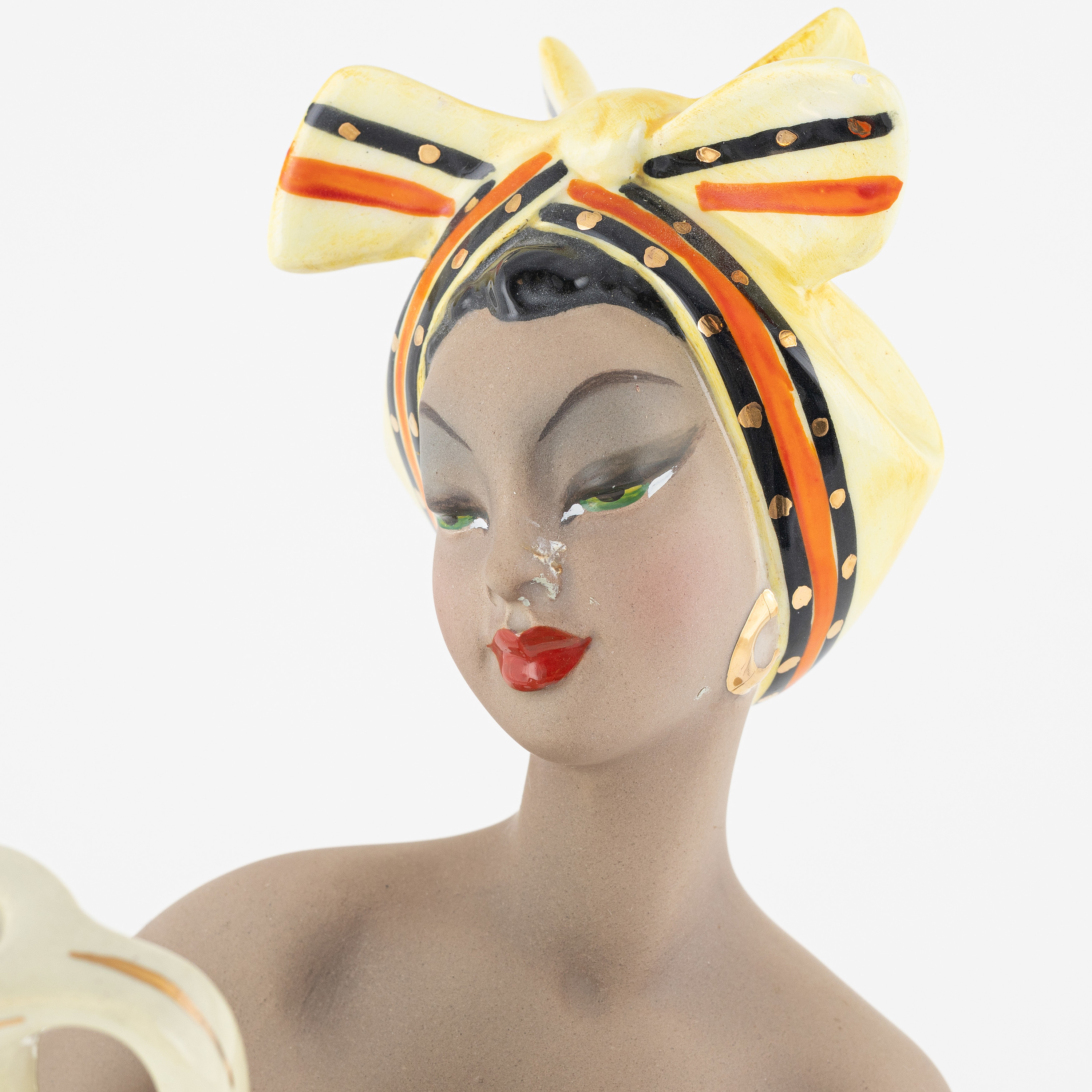 A porcelain figurine, "Saradis", C.I.A. Manna Torino, Italy. Mid-20th ...