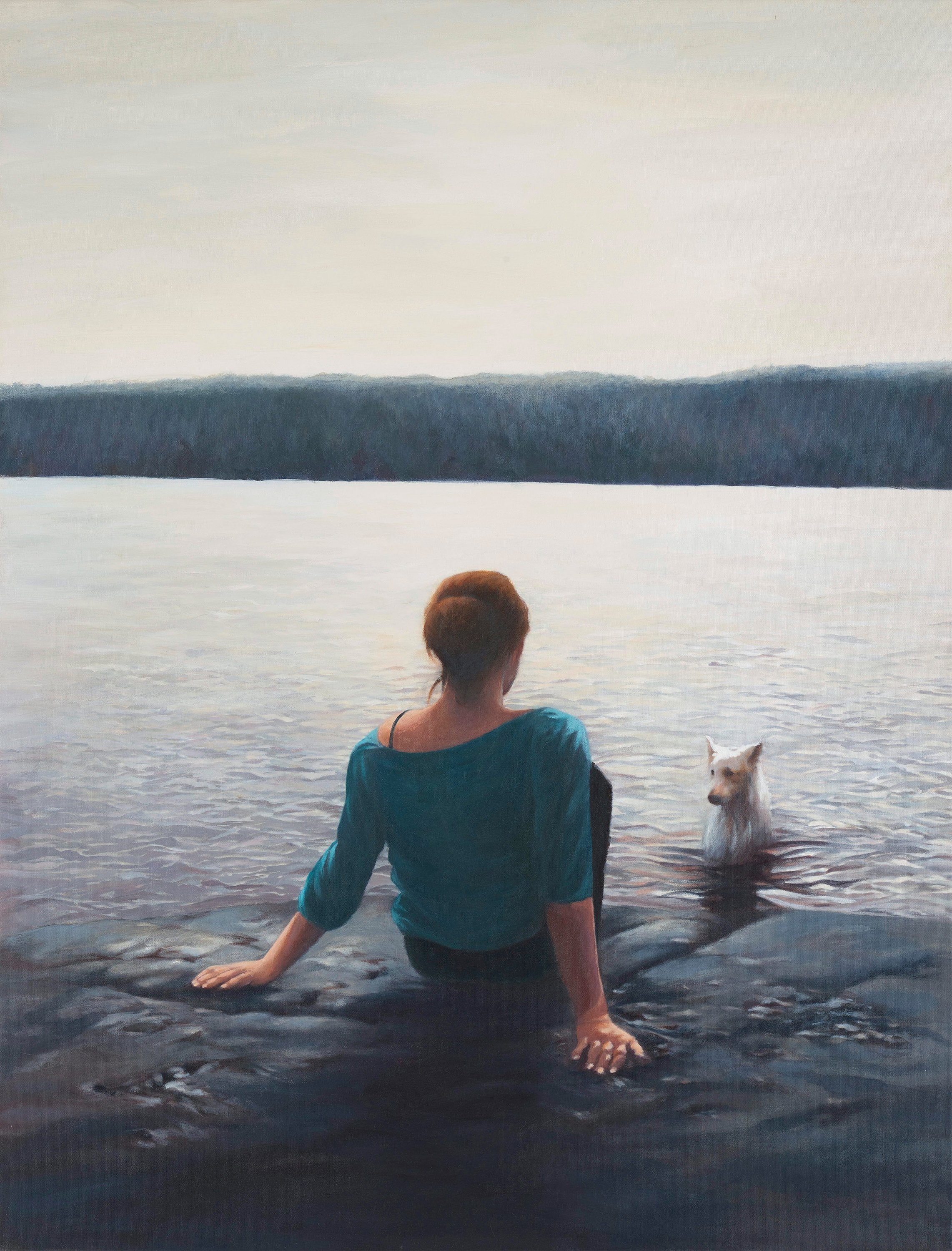 Karin Broos, 'The White Dog 2'. - Bukowskis