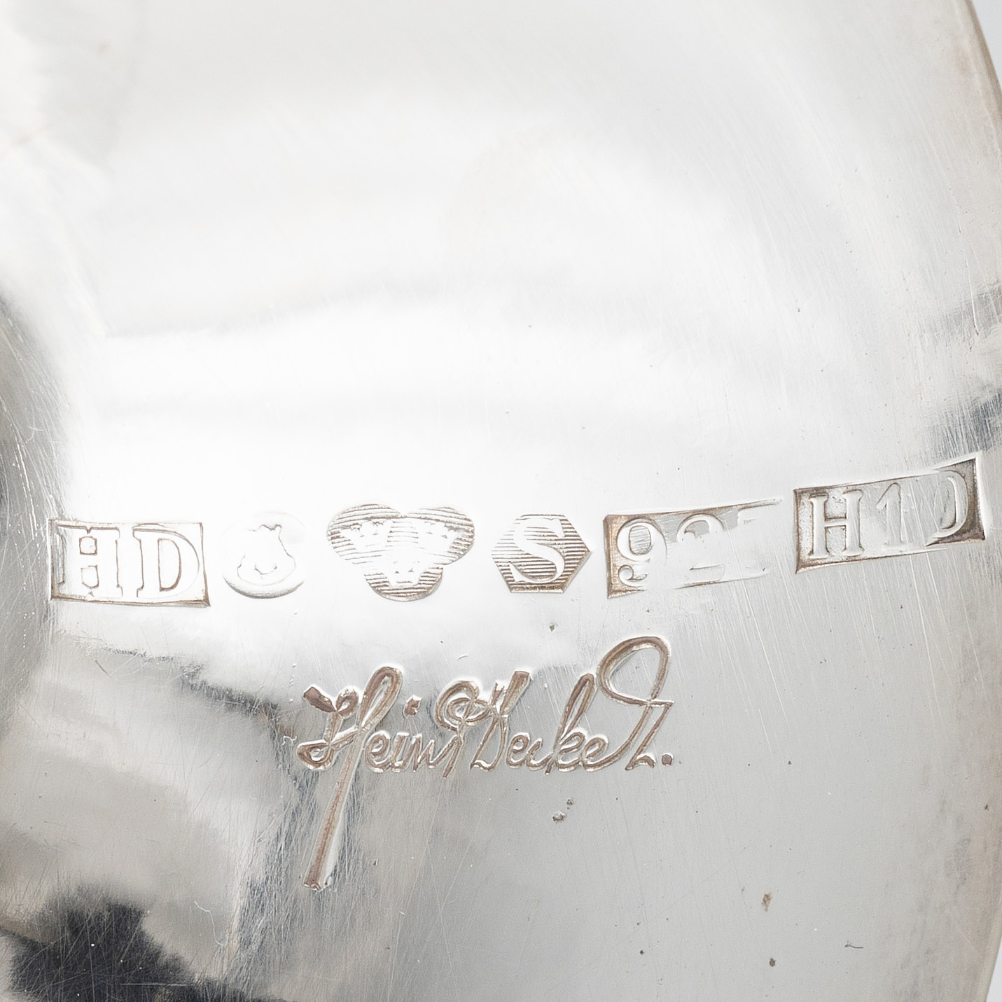 Heinz Decker, a pair of silver candlesticks, Decker Silversmide ...