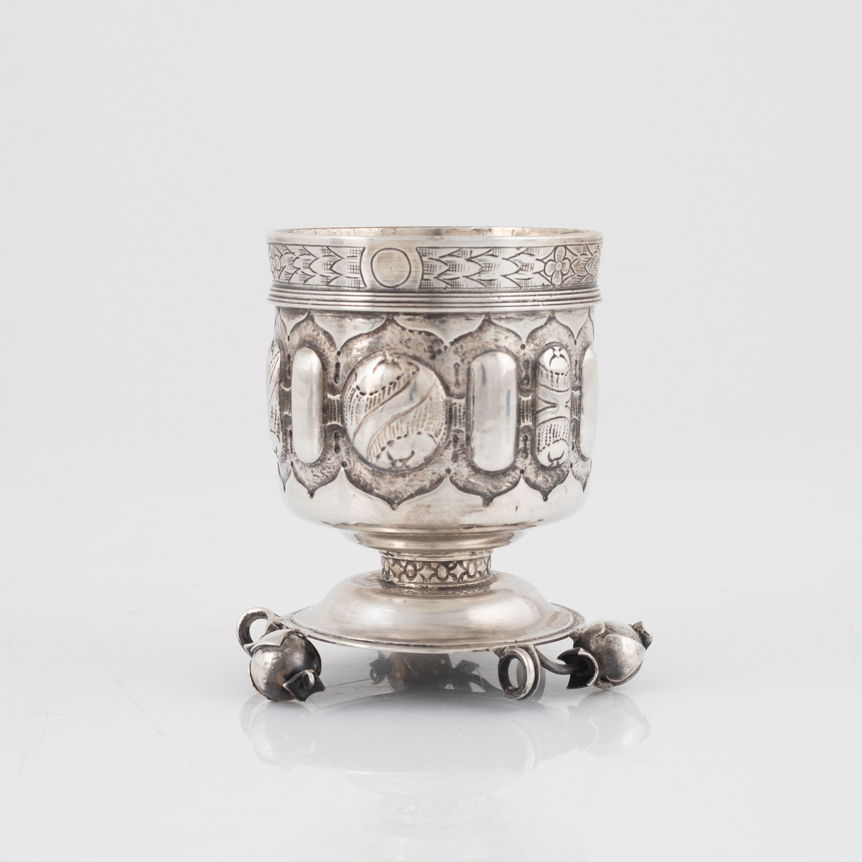 A Swedish Silver Beaker, indistinct hallmarks, Malmö, probably second ...