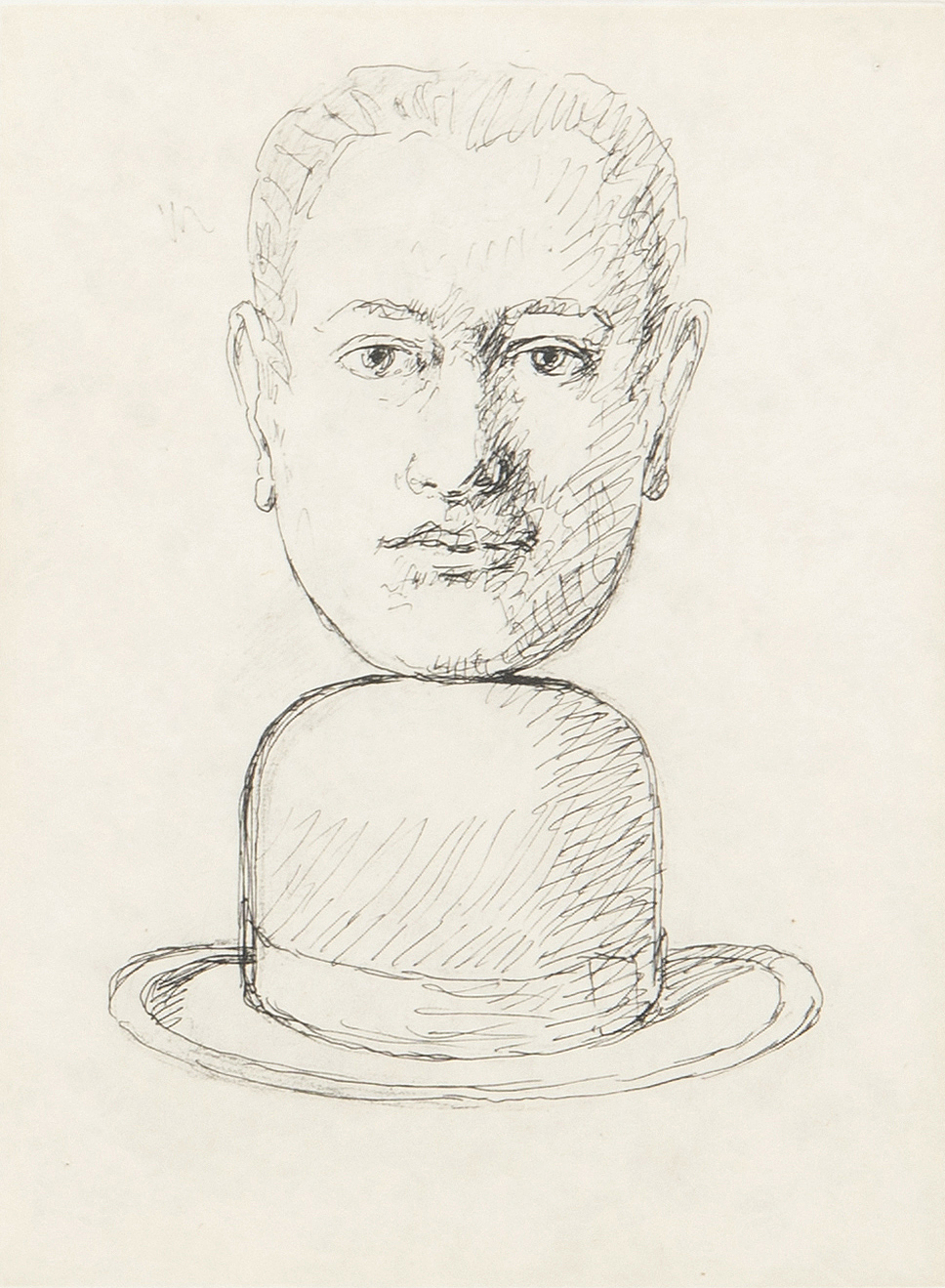René Magritte, "Man in Bowler Hat", from the Le Lien de Paille ...