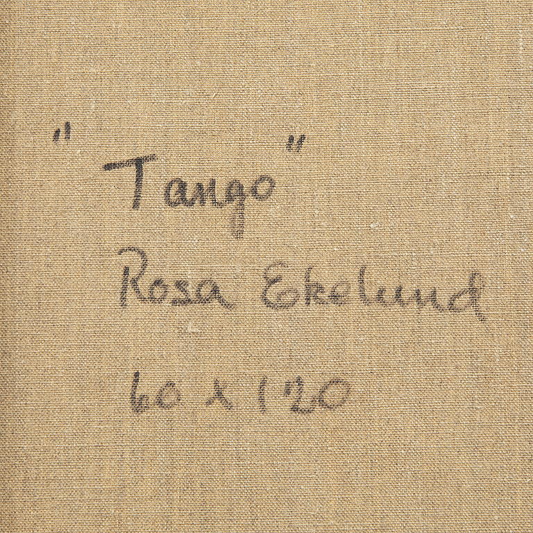 Rosa Ekelund, "Tango". - Bukowskis