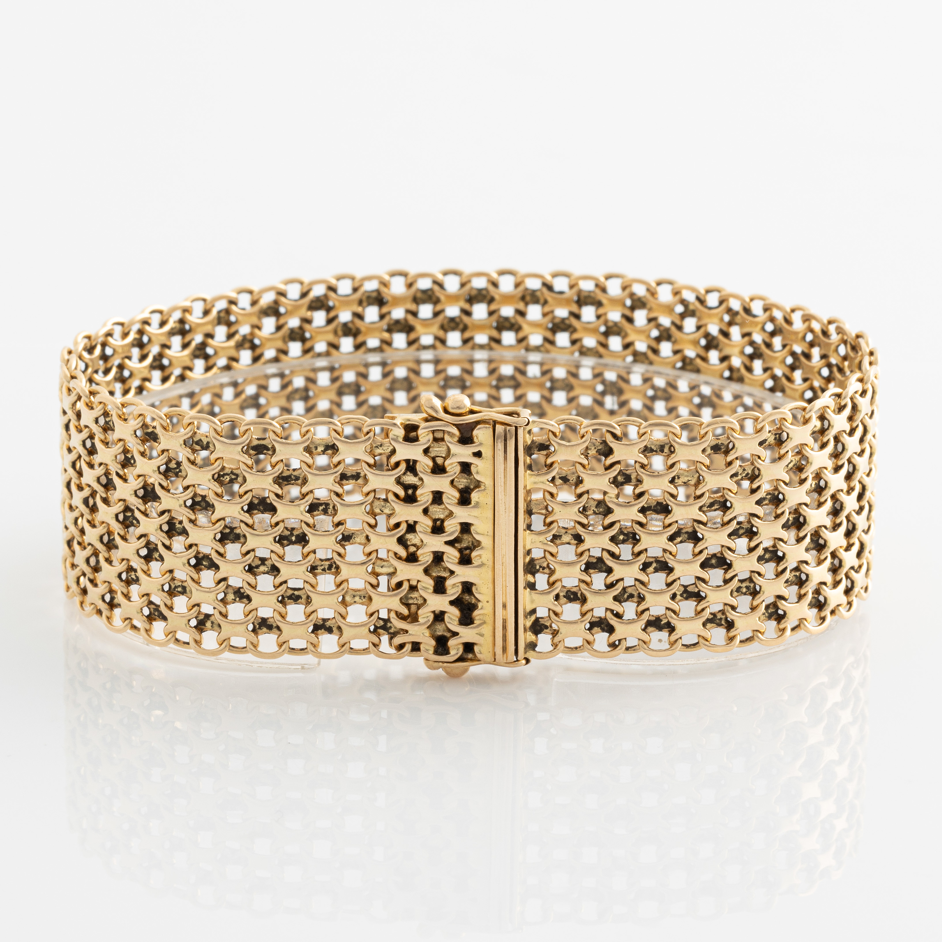 Armband 18K guld, X-länk. - Bukowskis