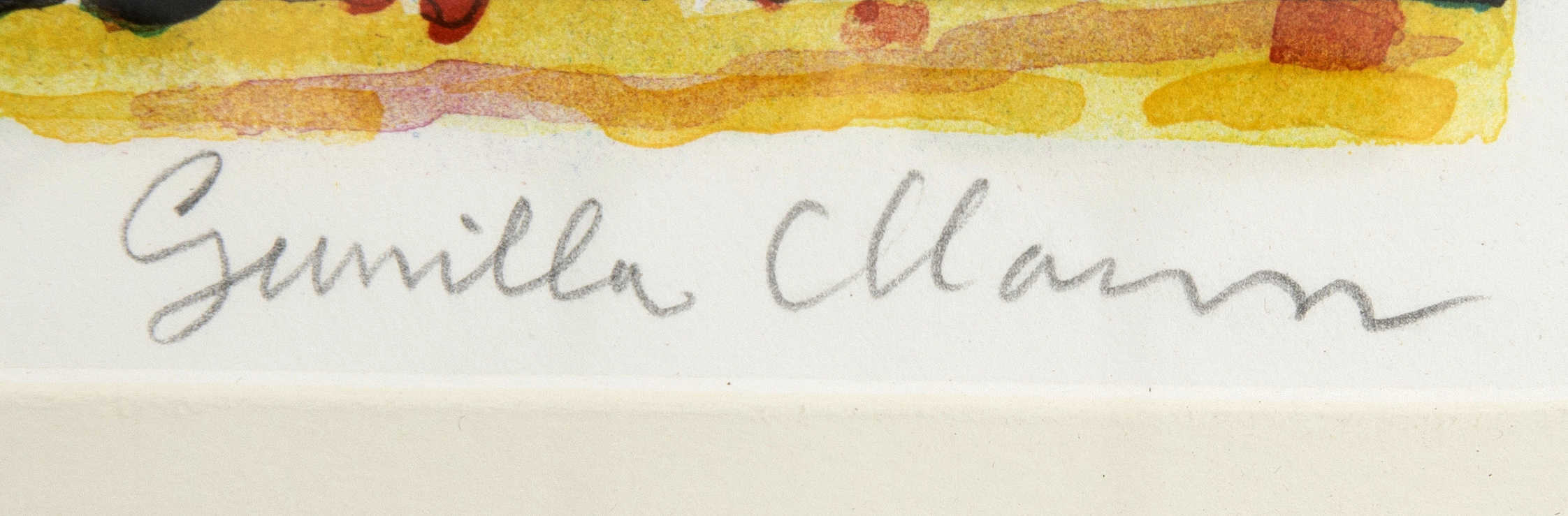 Gunilla Mann, color lithograph, signed, EA. - Bukowskis