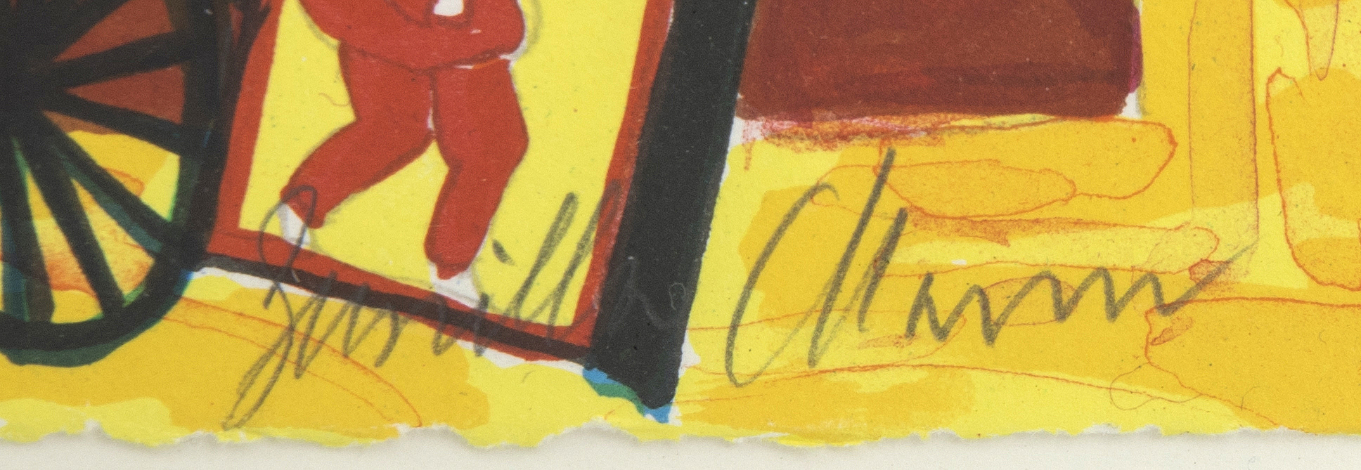 Gunilla Mann, color lithograph, signed, EA. - Bukowskis