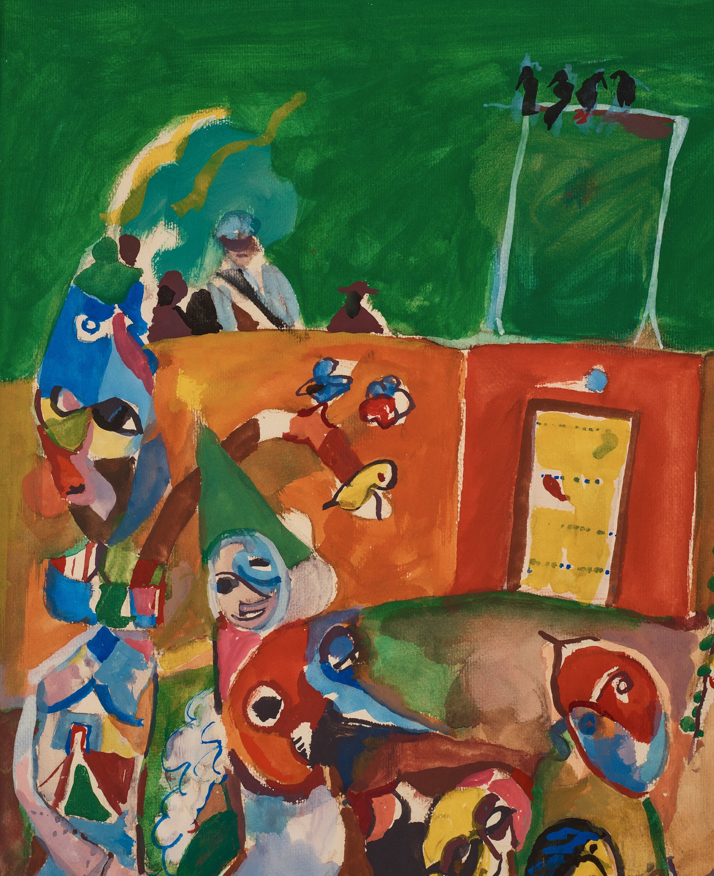 Leif Ericson, "Skiss till Trädet i Guernica". - Bukowskis