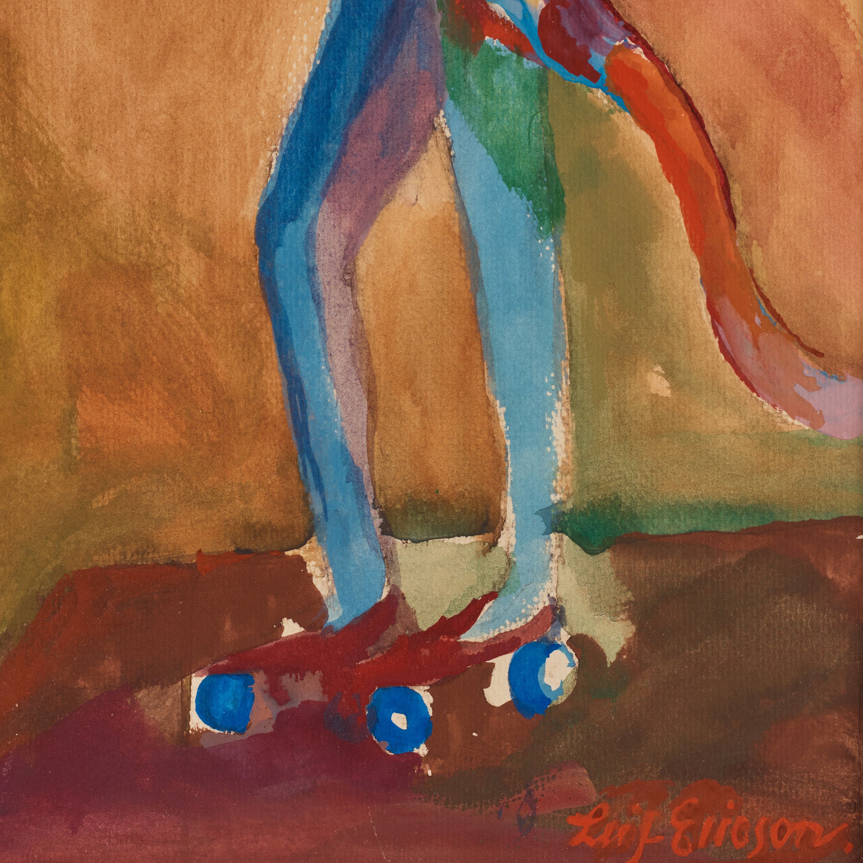 Leif Ericson, "Skiss till Trädet i Guernica". - Bukowskis