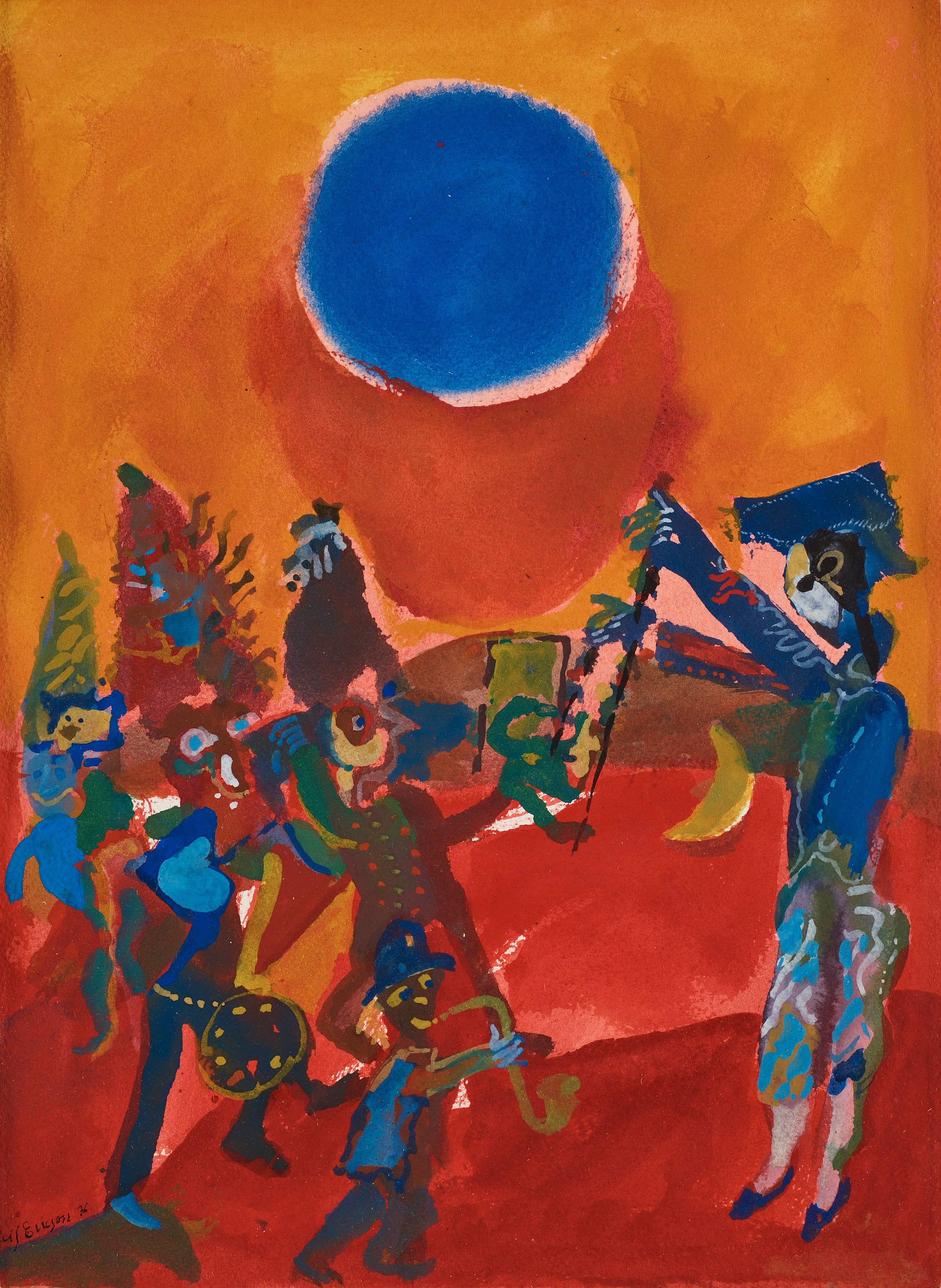 Leif Ericson, ”Förstudie till målningen Trädet i Guernica". - Bukowskis