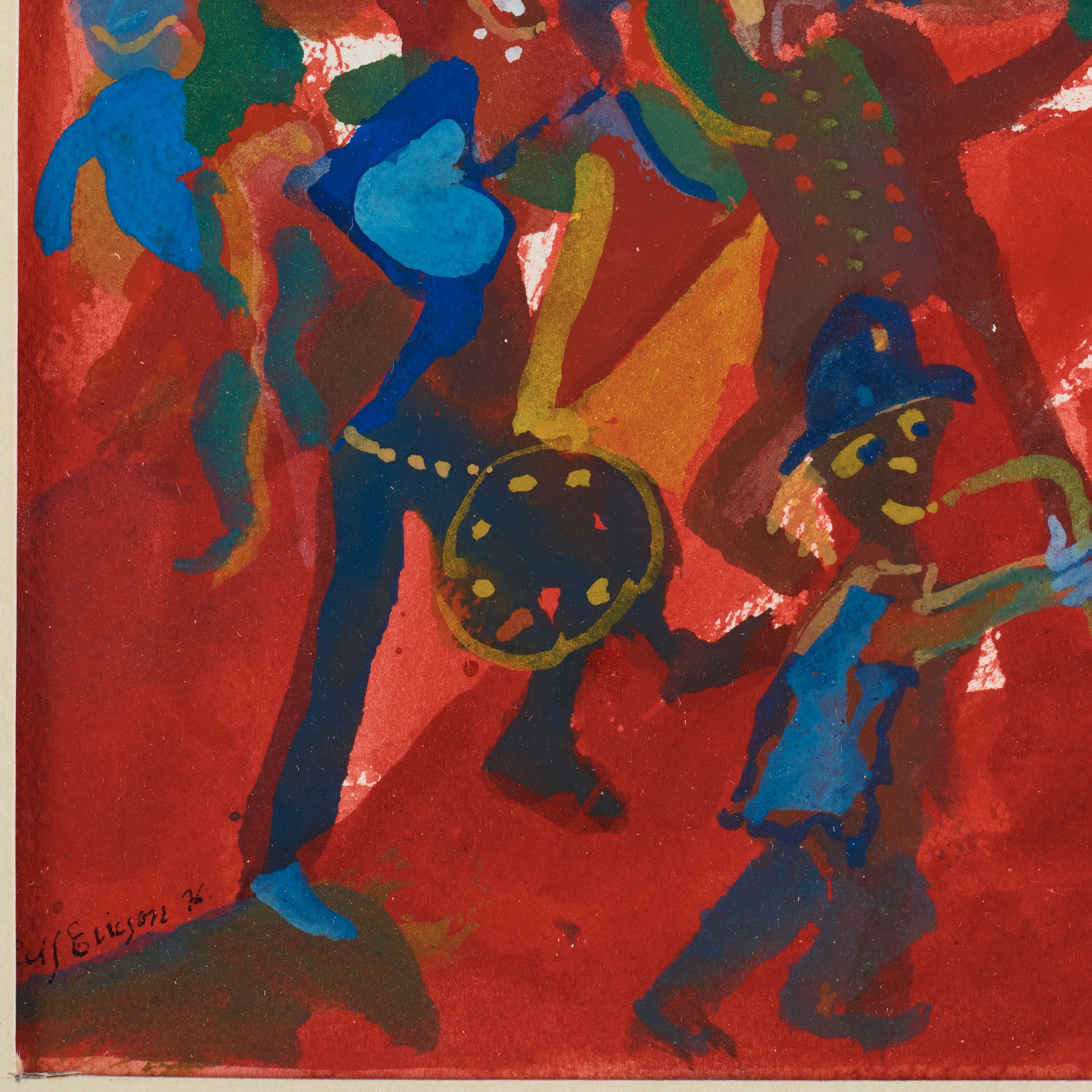 Leif Ericson, ”Förstudie till målningen Trädet i Guernica". - Bukowskis