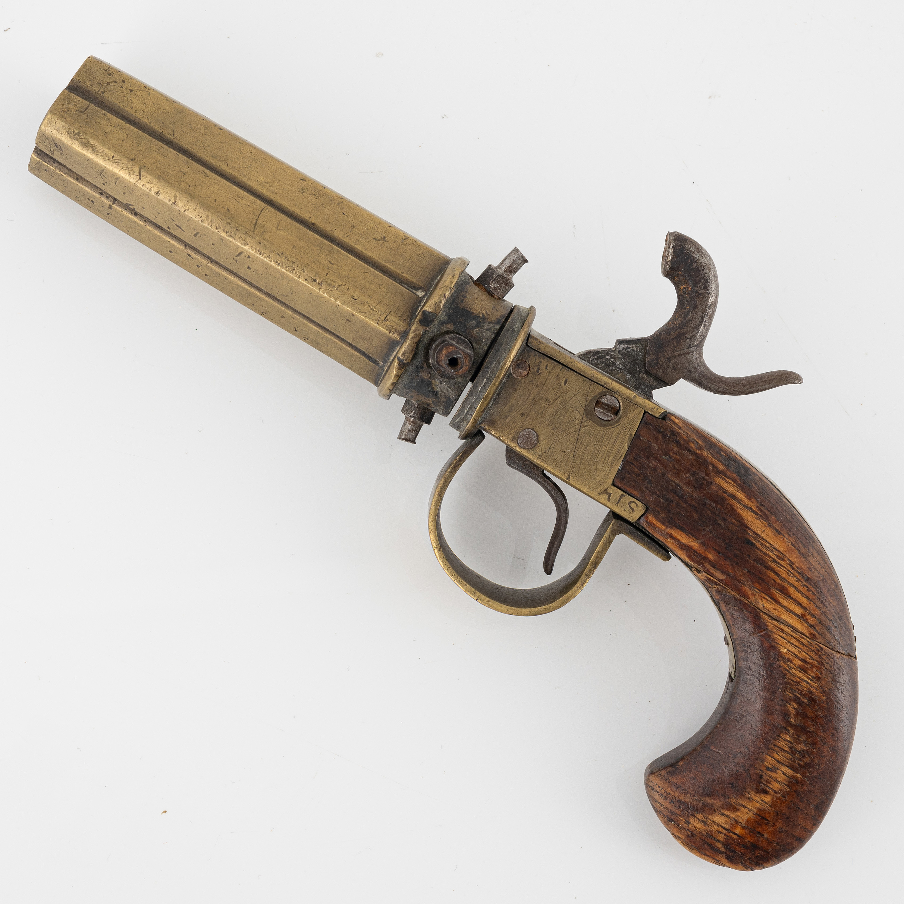 Slaglåsrevolver, märkt AIS (Anders Johannesson i Romenäs 1840-1914). - Bukowskis