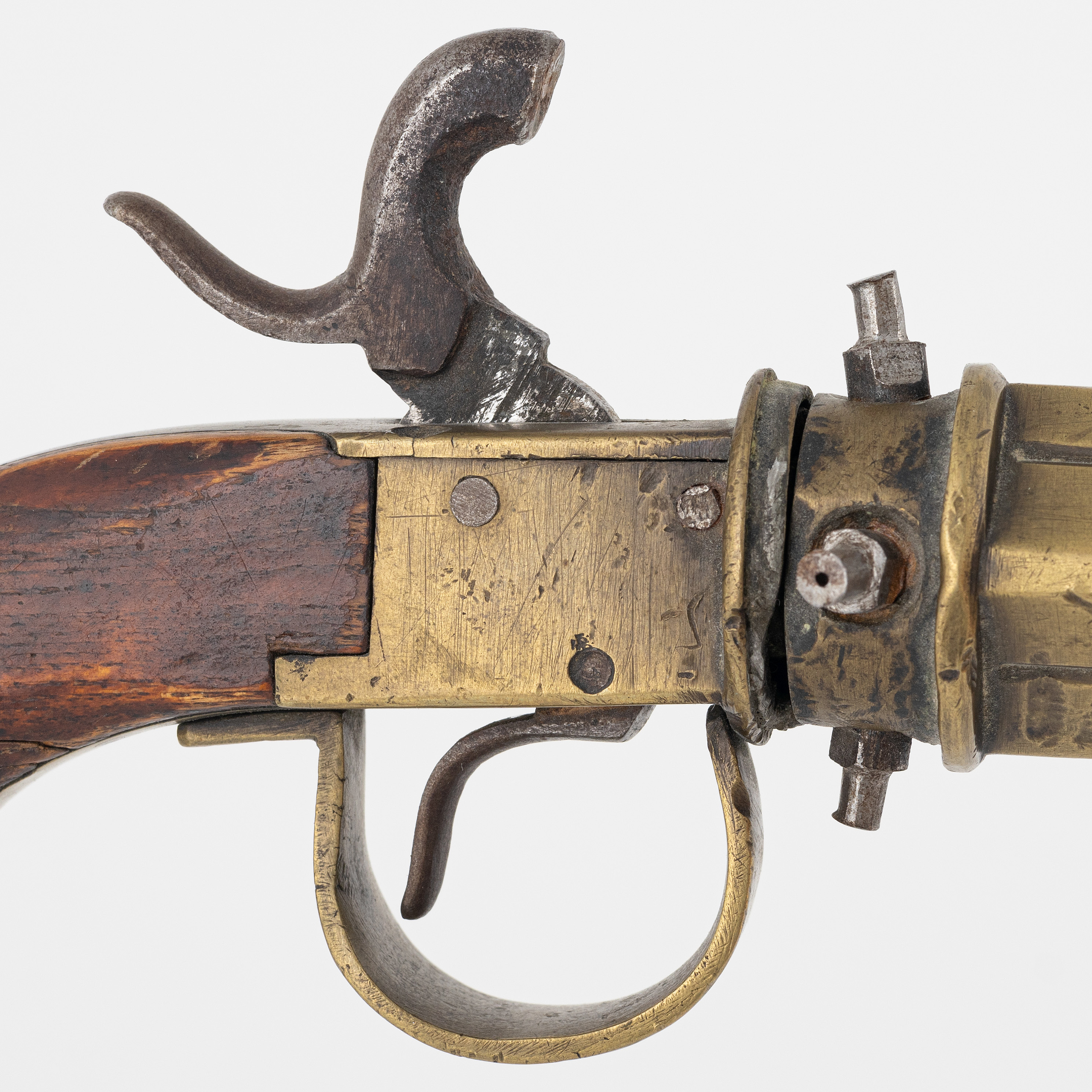 Slaglåsrevolver, märkt AIS (Anders Johannesson i Romenäs 1840-1914). - Bukowskis