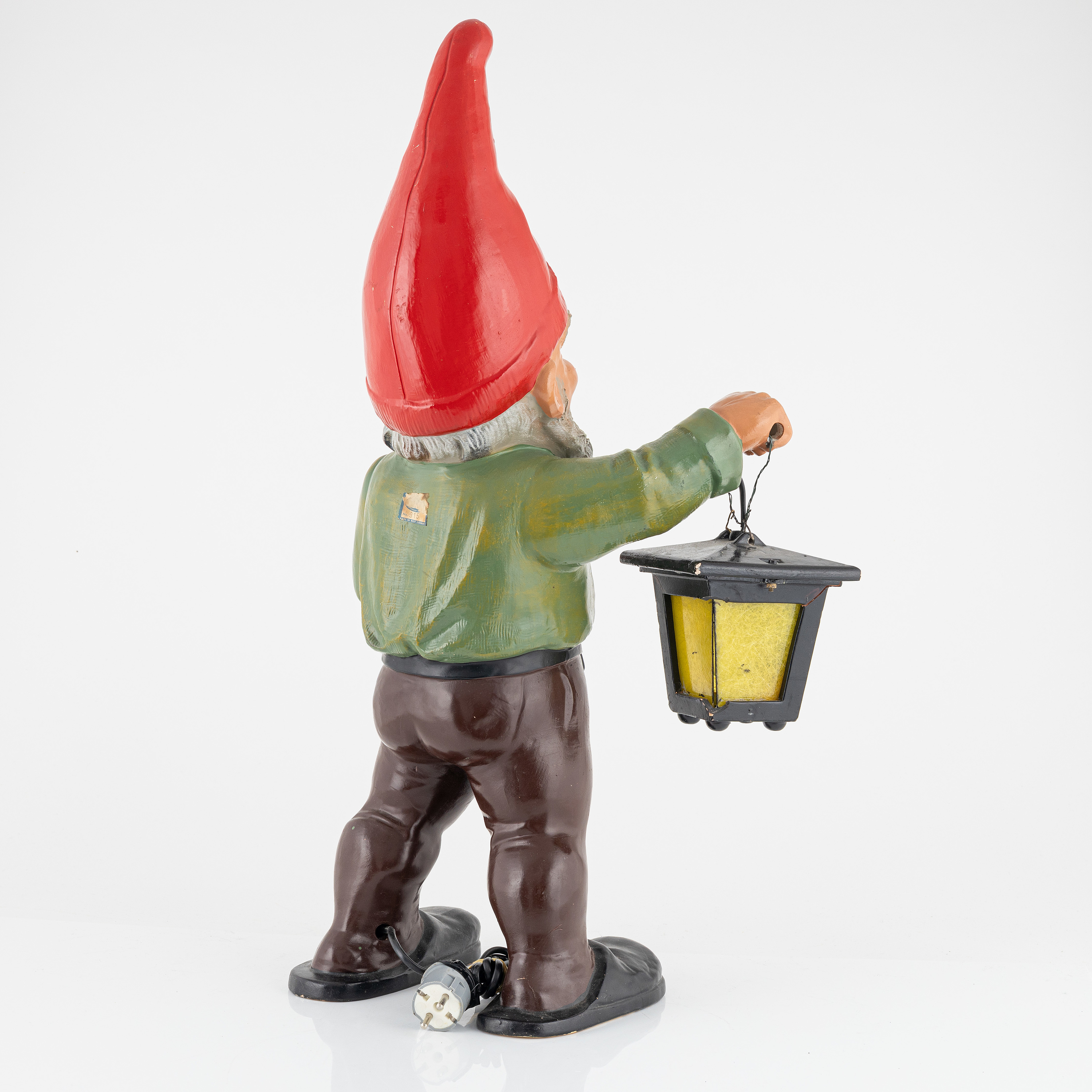 Tomte med lykta, lergods, Heissner, Västtyskland, 1900-talets andra ...