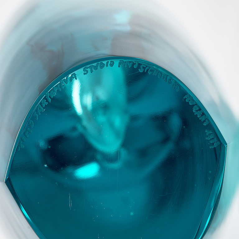 Timo Sarpaneva, a glass sculpture 'Orkidea Adriatico' signed Timo ...