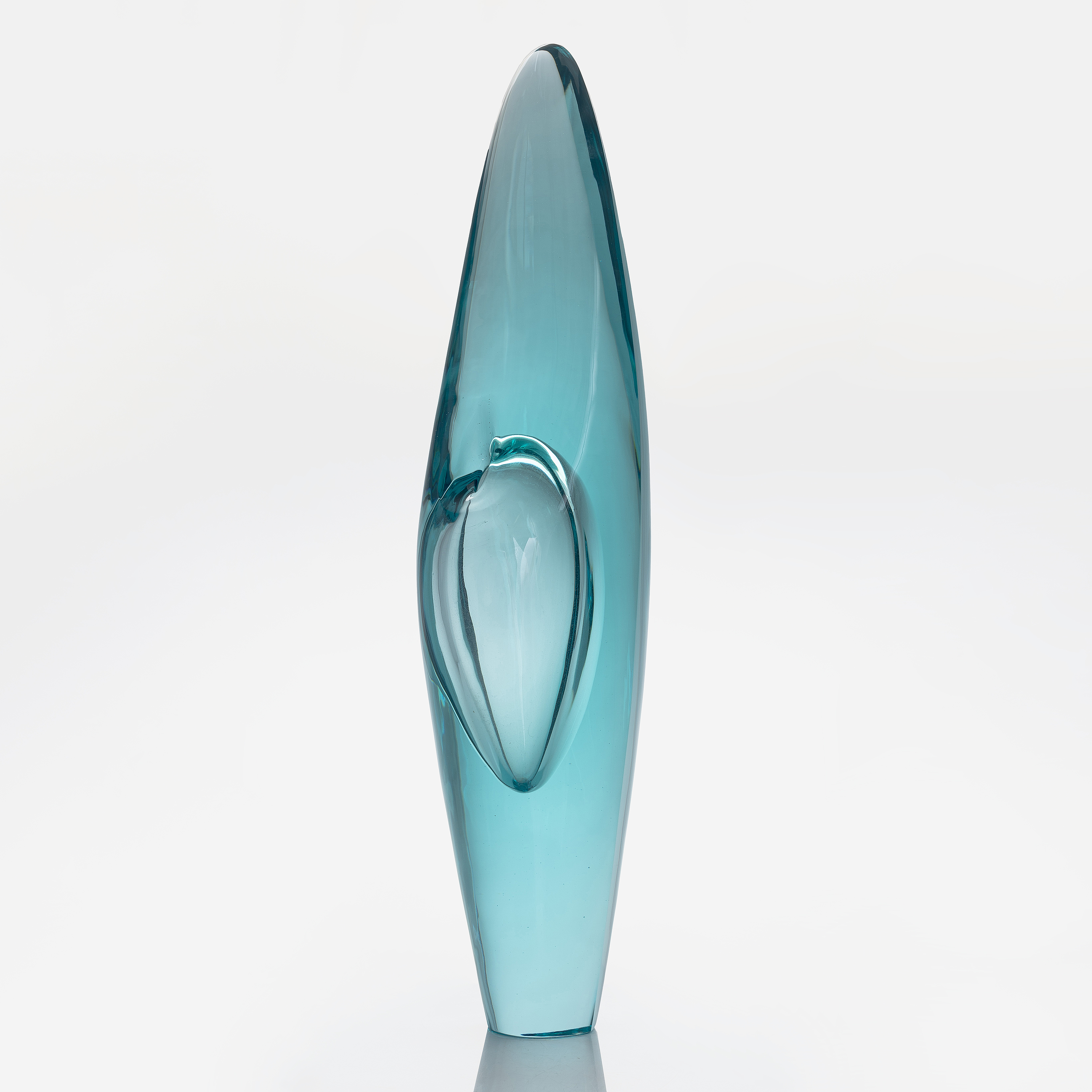 Timo Sarpaneva, a glass sculpture 'Orkidea Adriatico' signed Timo ...