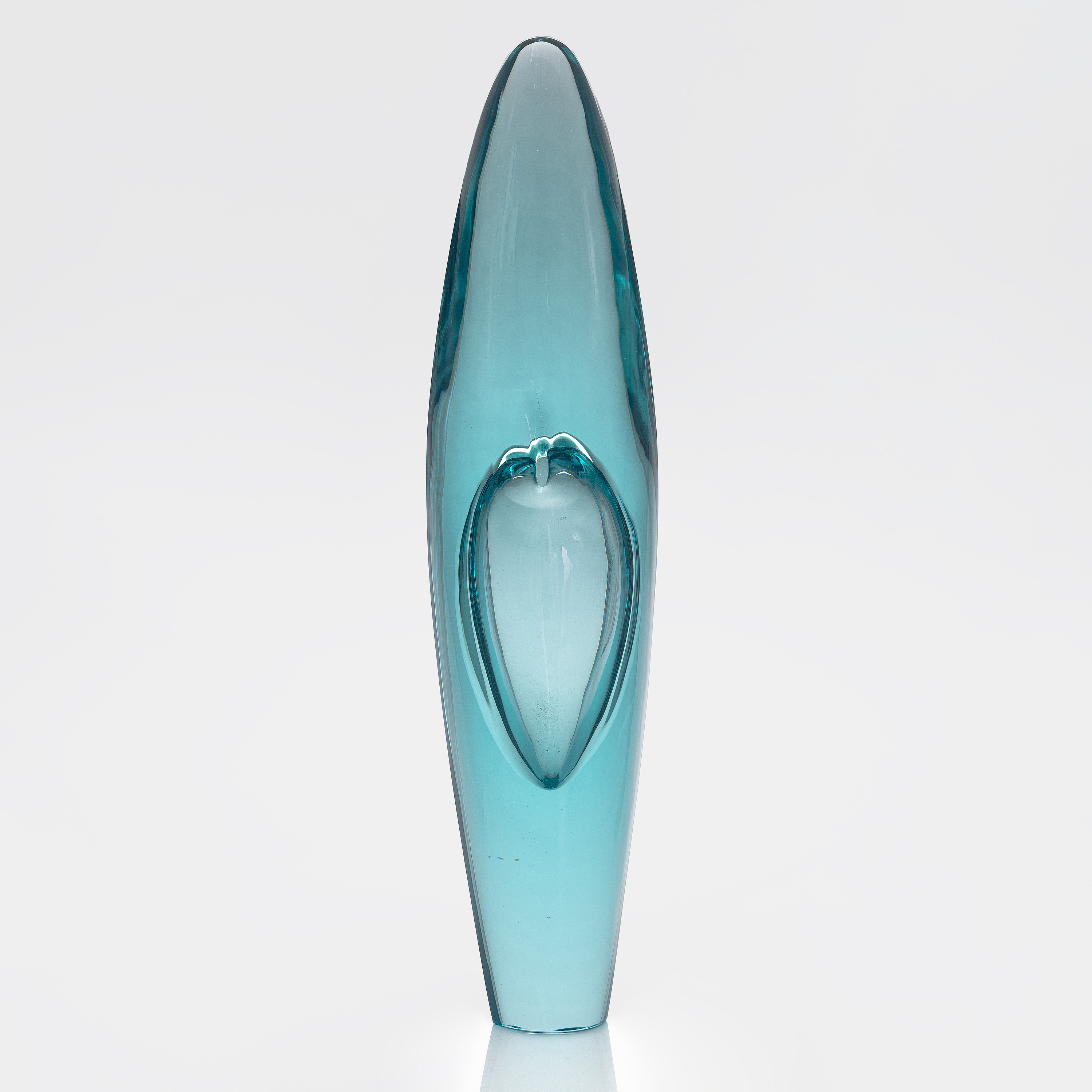 Timo Sarpaneva, a glass sculpture 'Orkidea Adriatico' signed Timo ...