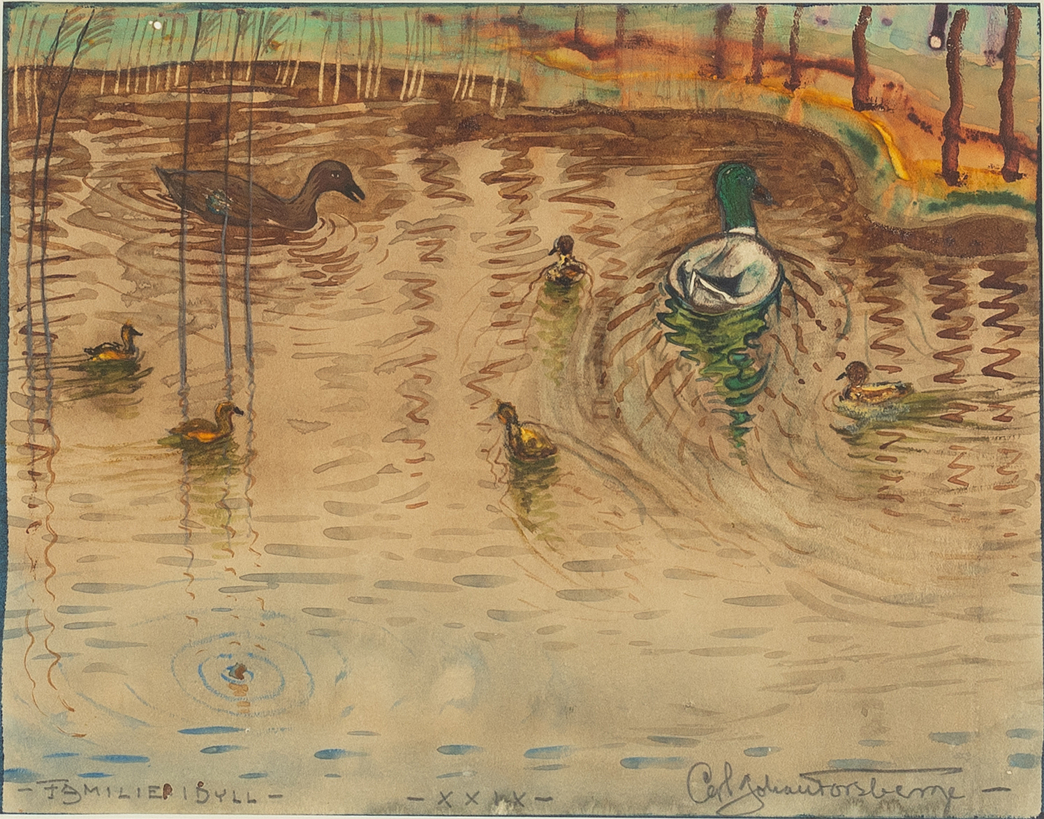 Carl Johan Forsberg, "Familieidyll". - Bukowskis