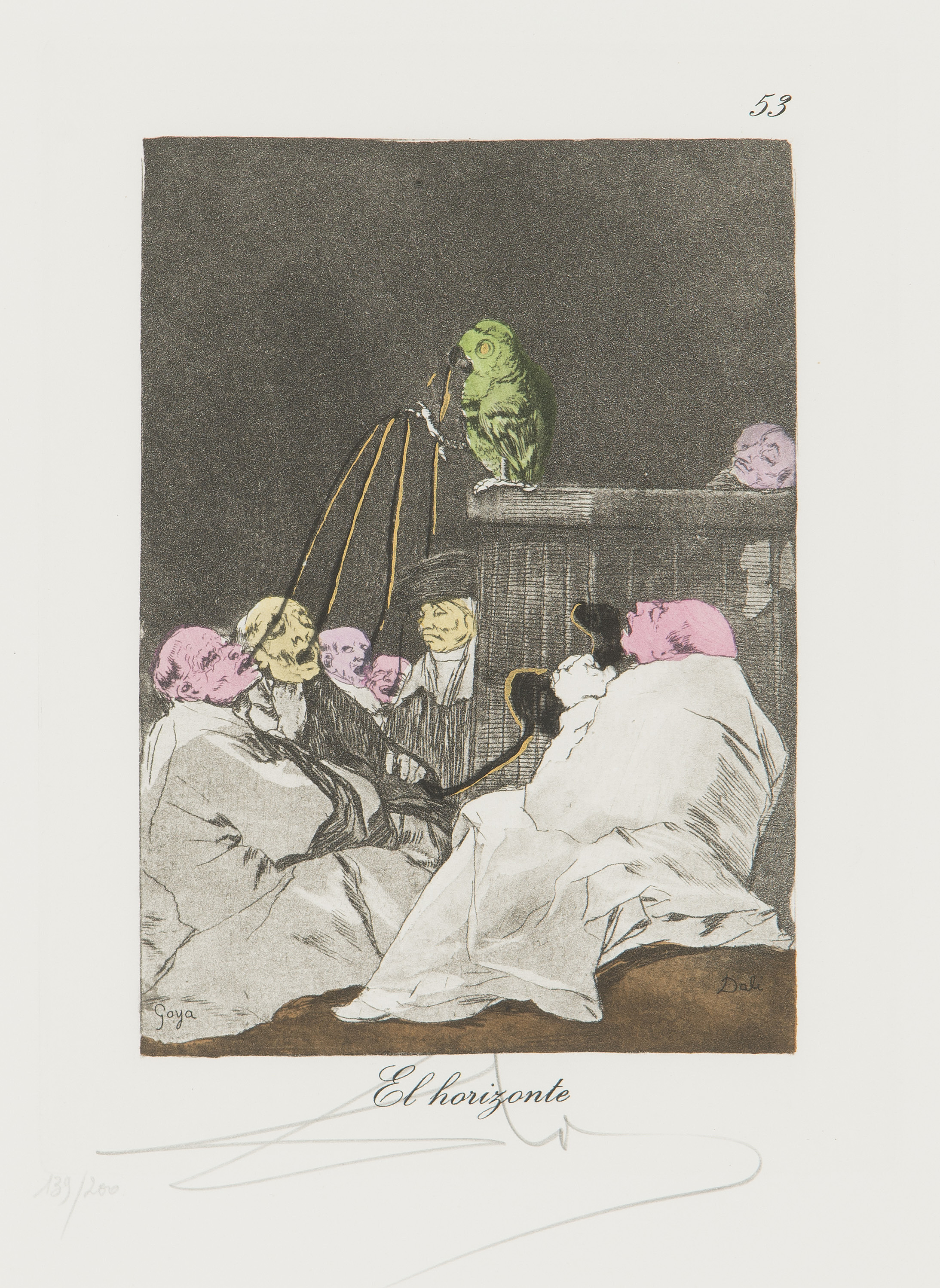 Salvador Dalí, ur: "Les caprices de Goya de Dali". - Bukowskis