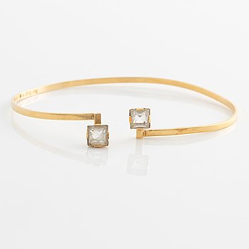 Stigbert, bracelet, 18K gold with rock crystal. - Bukowskis