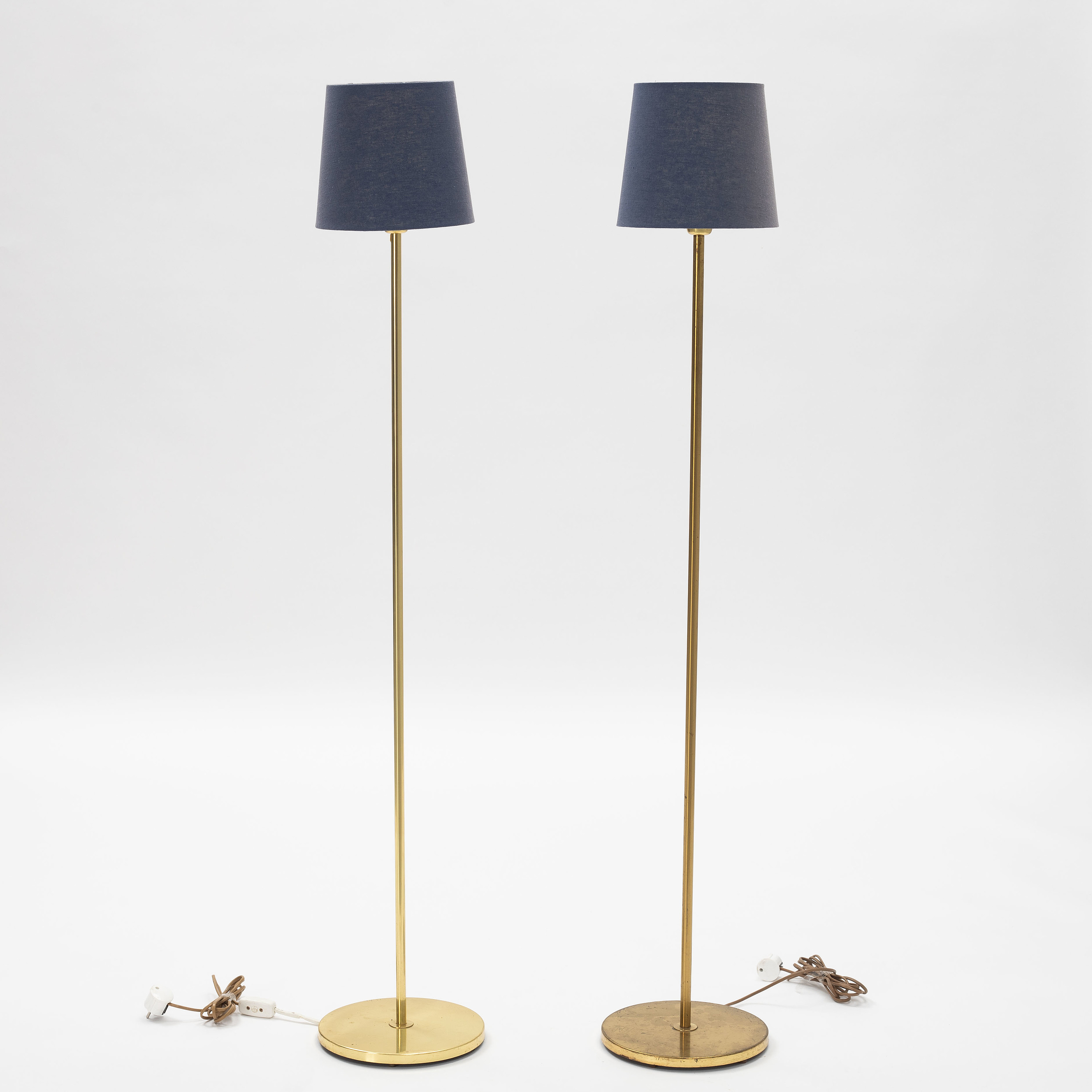 Golvlampor, ett par, Möller Armatur Eskilstuna, 1900-talets mitt ...