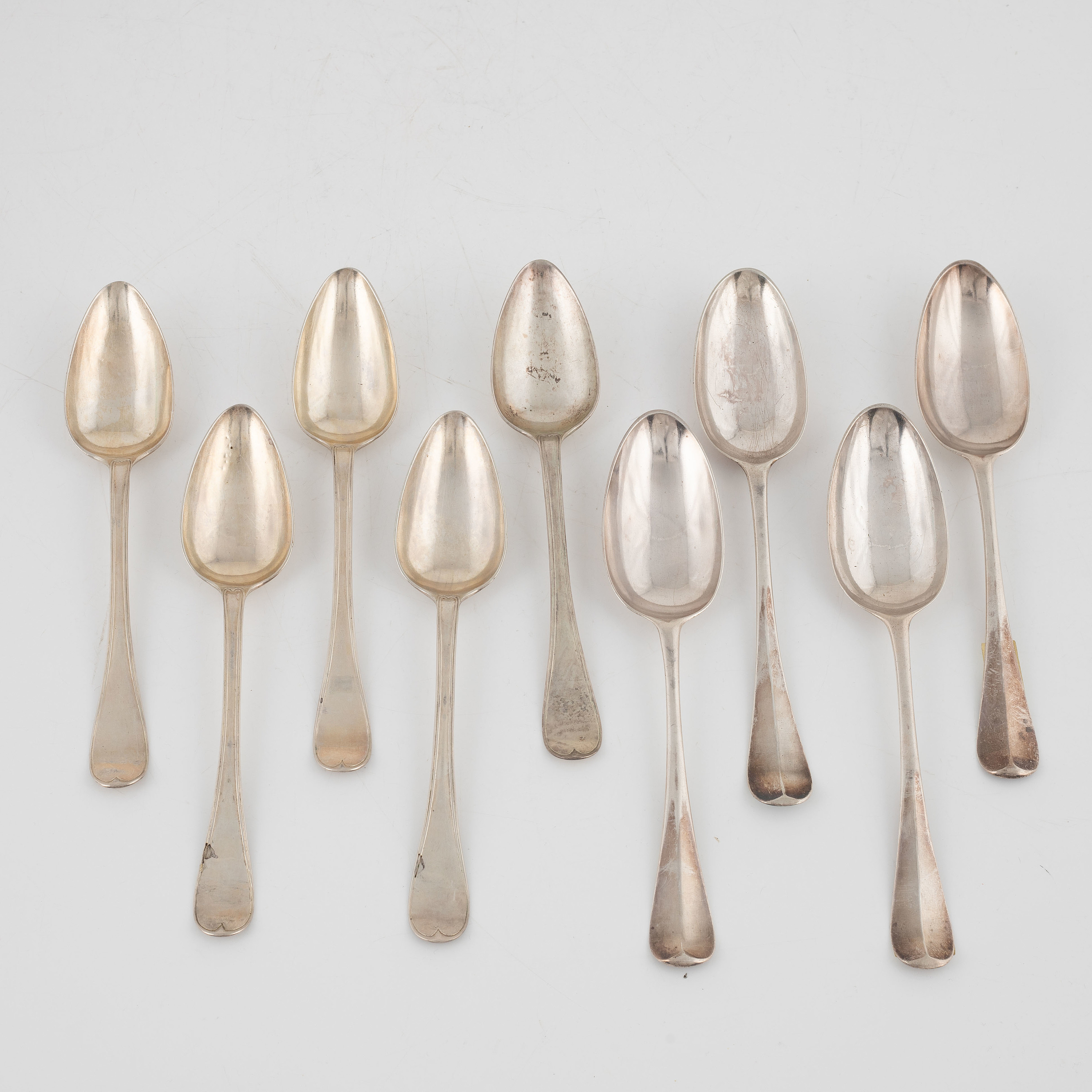 Four english place spoons, including William Soame, London, 1734, and ...