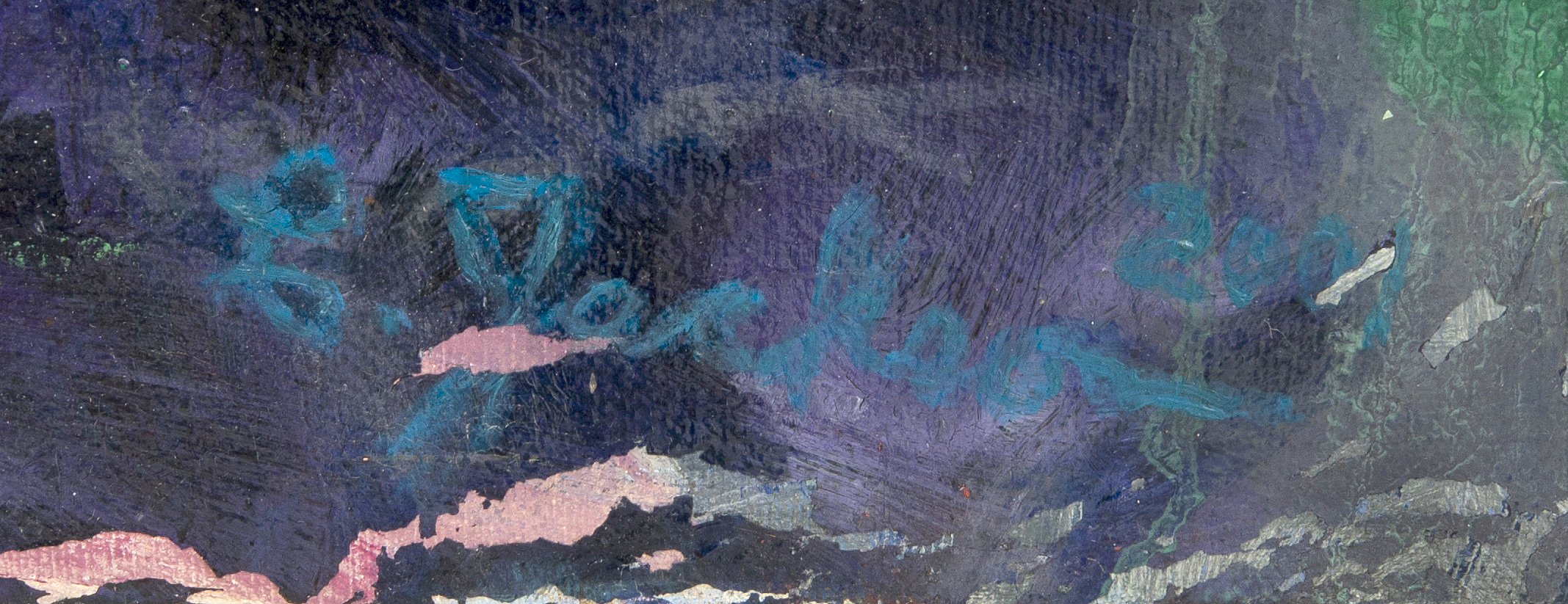 Clifford Jackson, figure against a green background. - Bukowskis