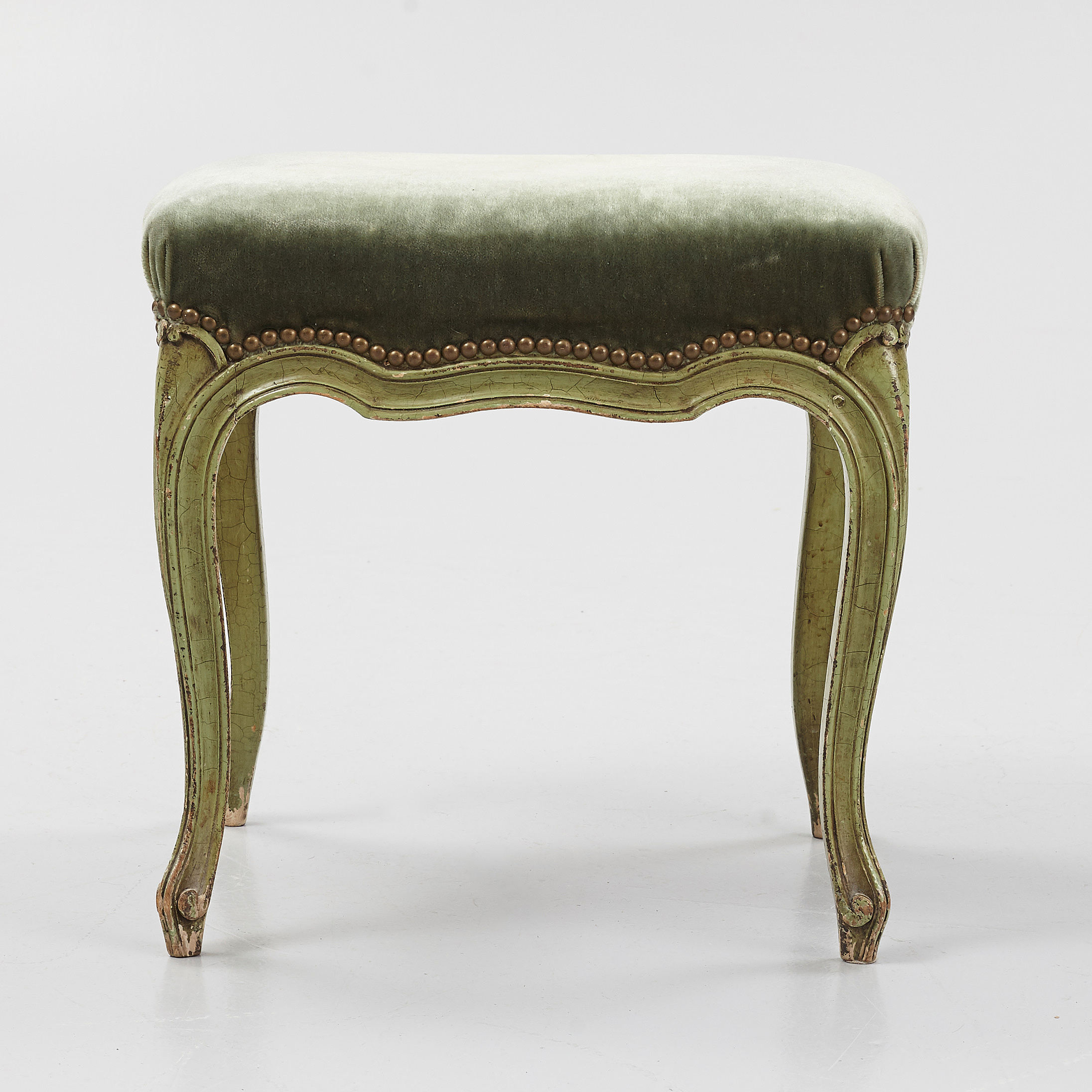 A Rococo style stool, 19th Century. - Bukowskis