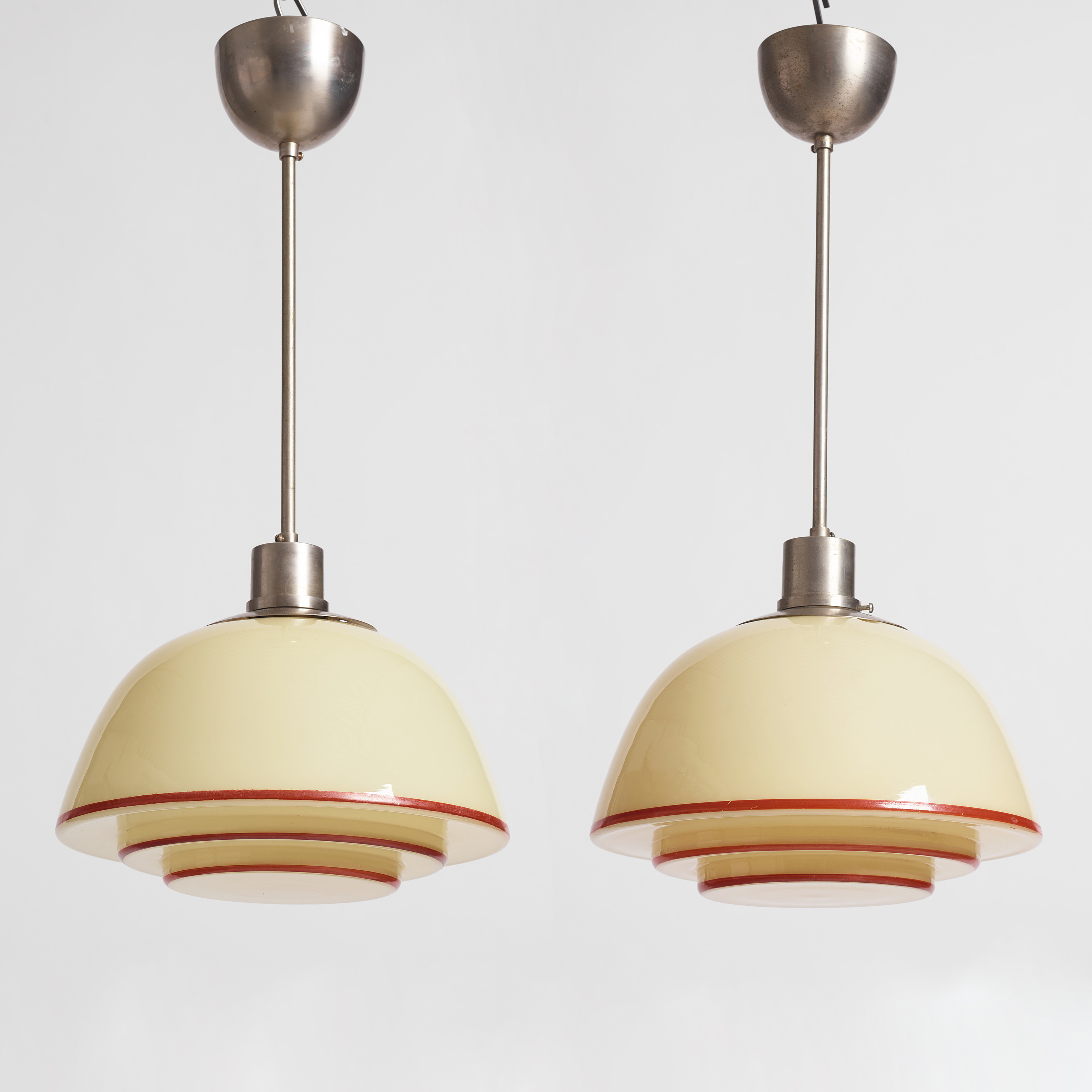 Harald Notini, a pair of ceiling lamps, model "10701", Arvid Böhlmarks Lampfabrik, 1930s ...