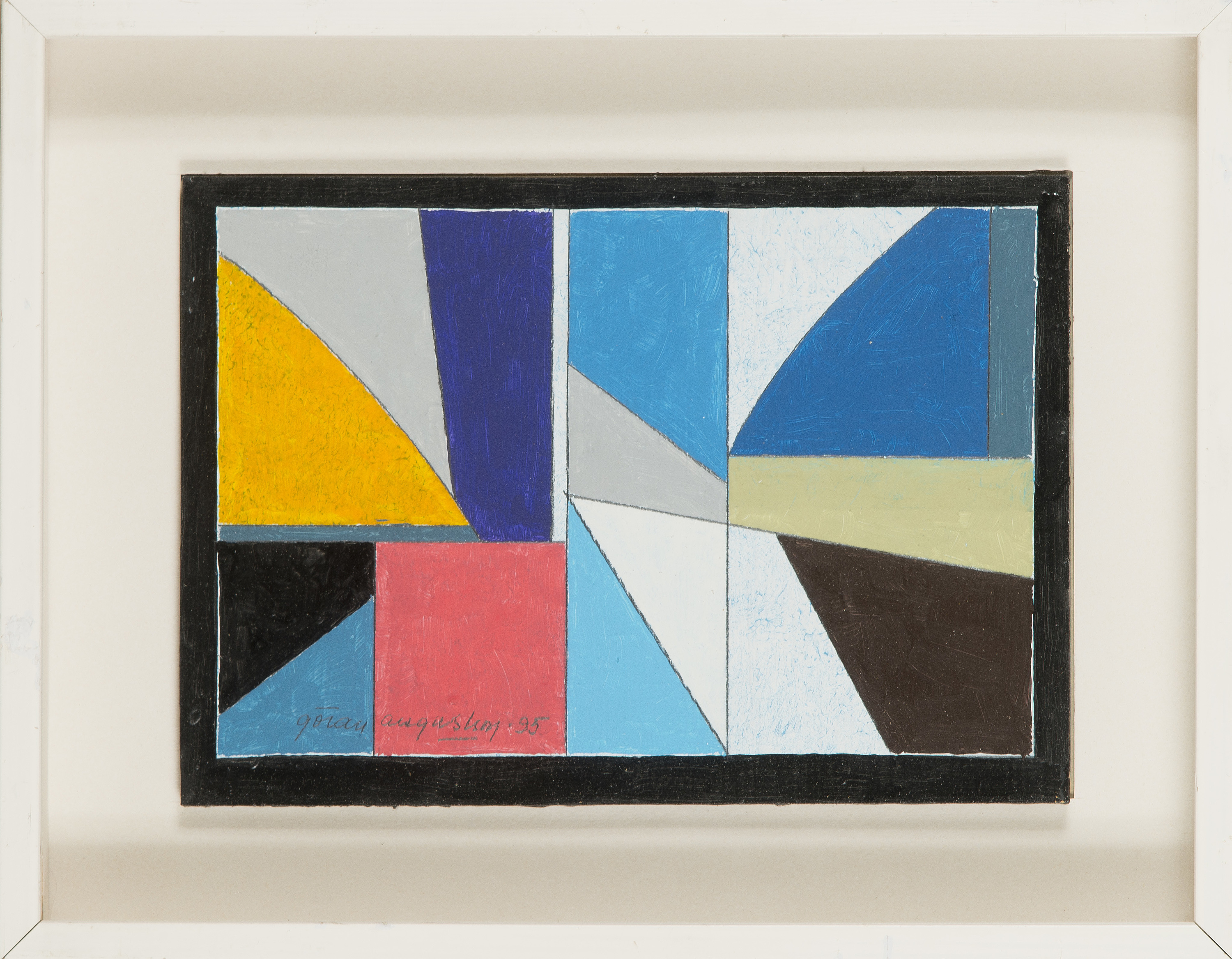 Göran Augustson, "Vit triangel", 1995. - Bukowskis